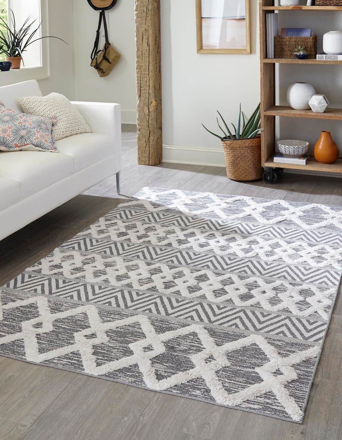 Rugs.com Sabrina Soto Casa Collection Rug – 6' x 9' Gray High Rug ...