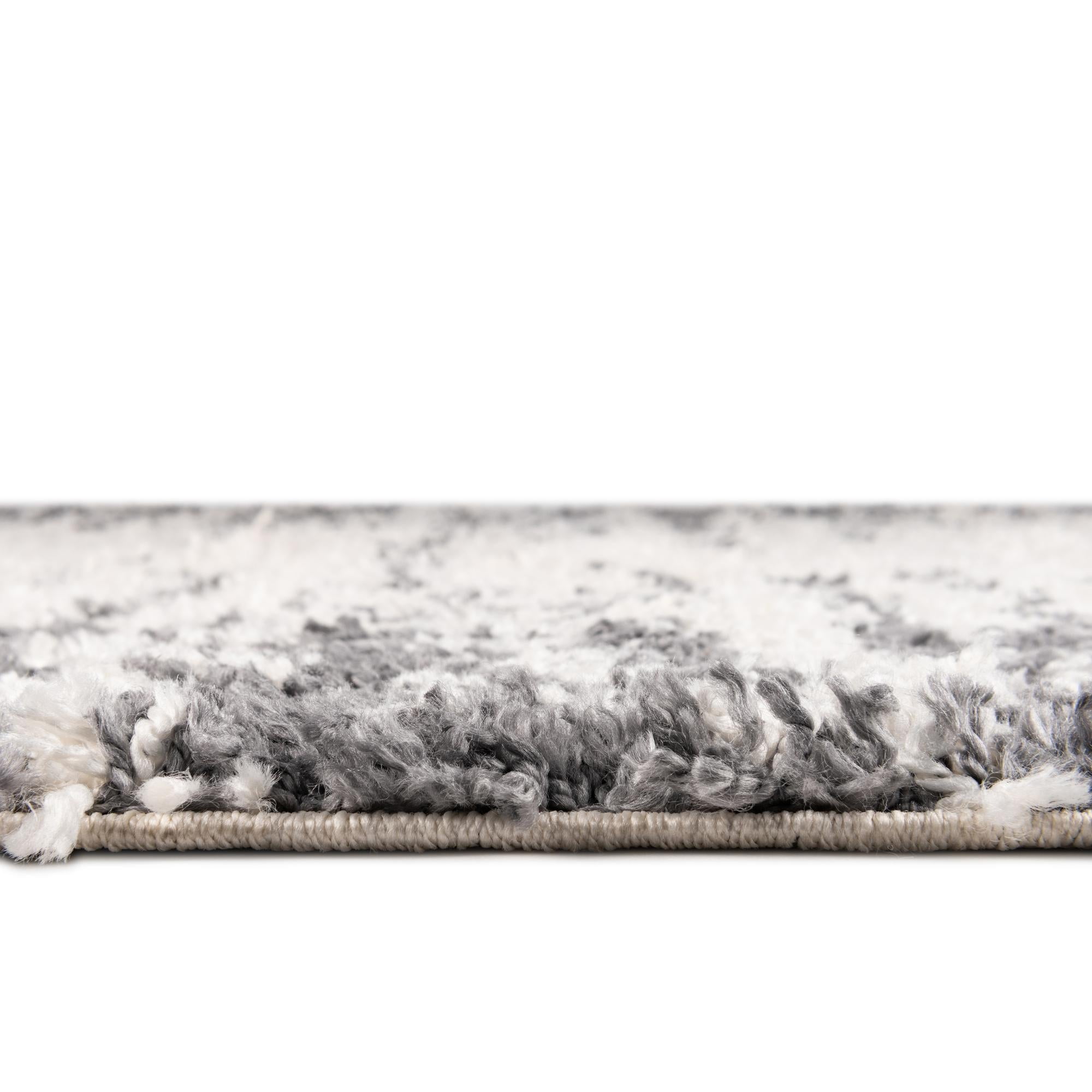 Rugs.com Serenity Shag Collection Rug – 3 Ft Round White Shag Rug ...