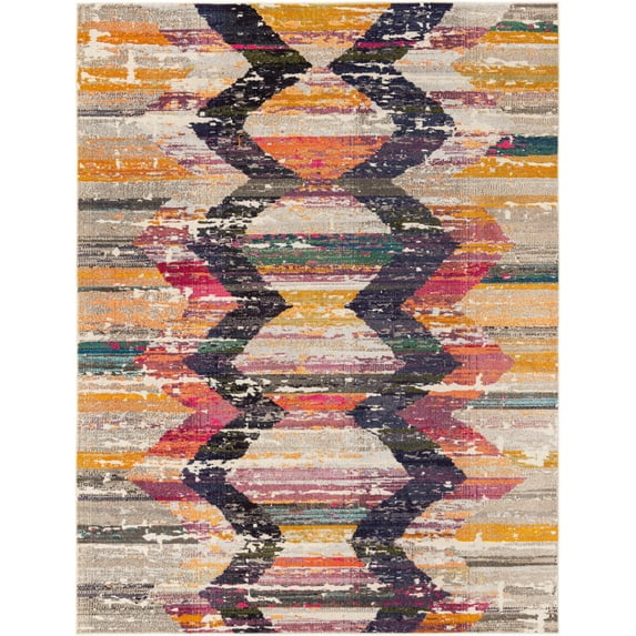 Rugs.com Vivid Collection Rug – 8' x 10' Multi Medium-Pile Rug Perfect ...