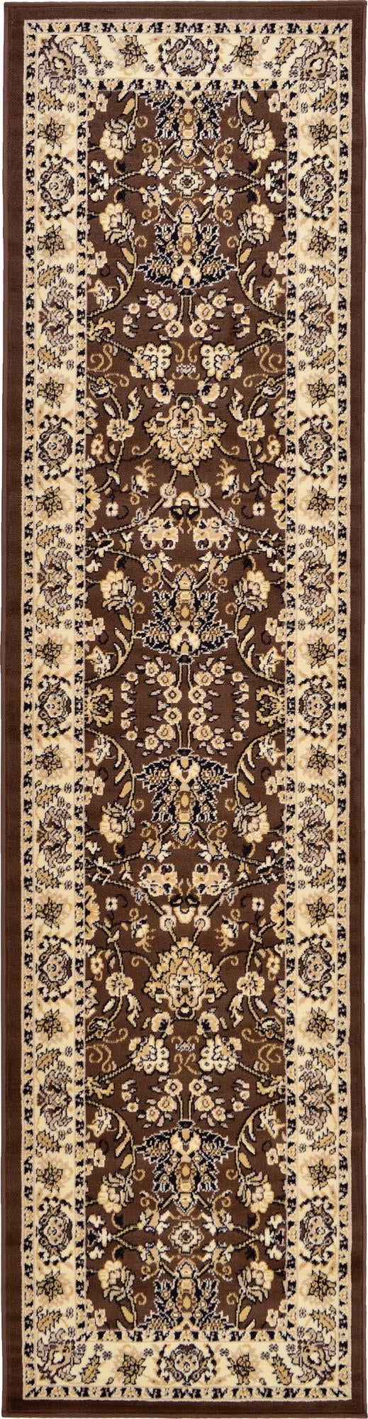 Rugs.com Yasmin Collection Rug – 10 Ft Runner Brown Medium Rug Perfect ...