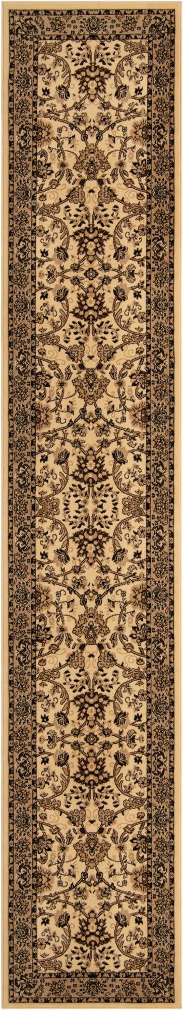 Rugs.com Yasmin Collection Rug – 16 Ft Runner Ivory Medium Rug Perfect ...