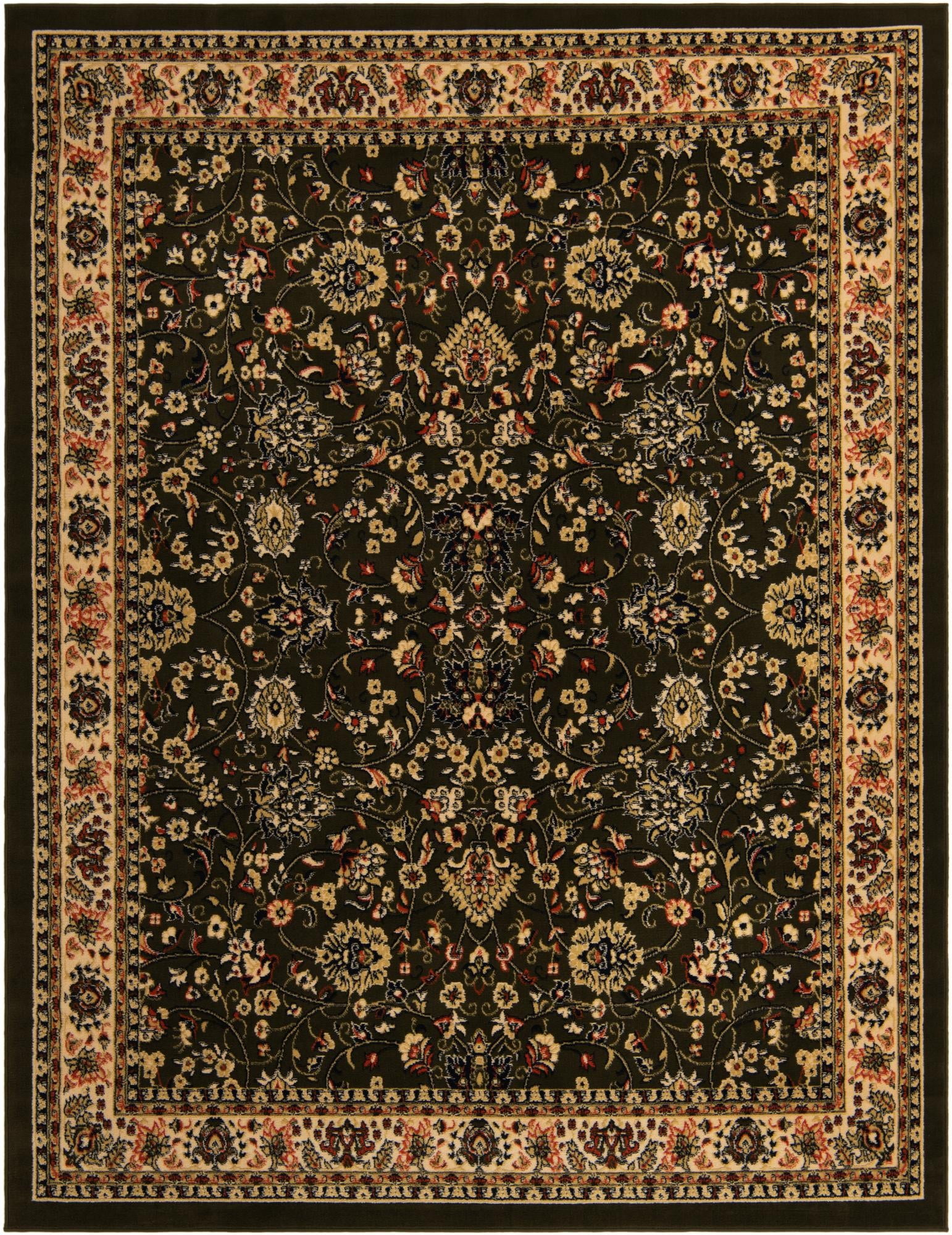 Rugs.com Yasmin Collection Rug – 8' x 10' Green Medium Rug Perfect For ...