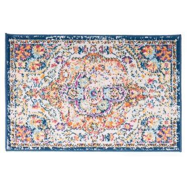 Better Homes & Gardens Spice Grid Area Rug, Red, 5' x 7' - Walmart.com