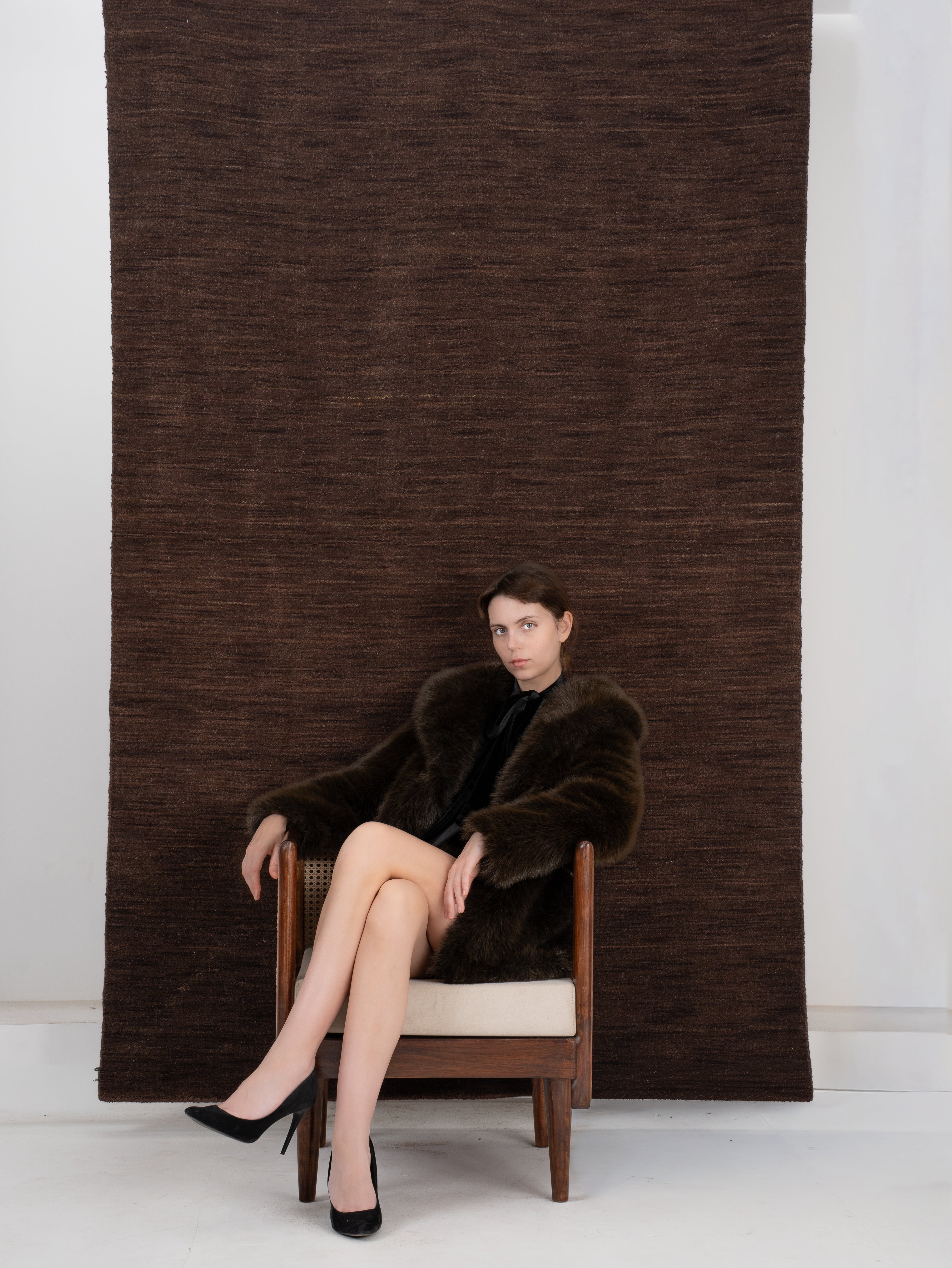 Rugsotic Carpets Handmade Rugs Hand Knotted Loom Rectangle 8'x10' Brown ...
