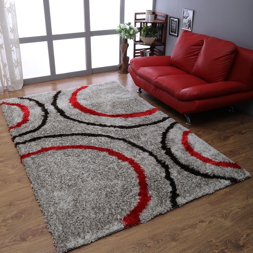 Rugsotic Carpets Hand Tufted Shag Polyester Eco-Friendly Area Rugs - 8 ...