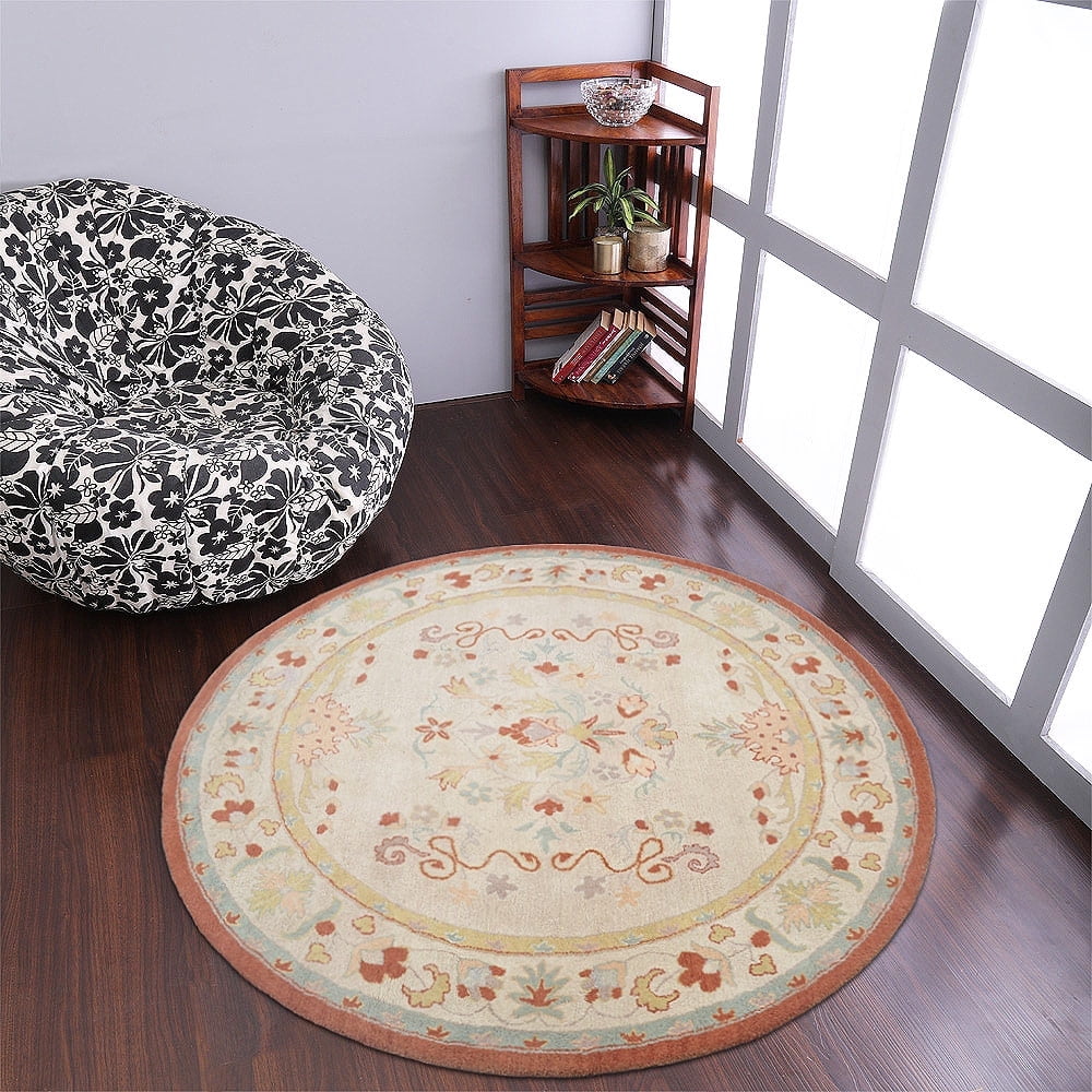 Rugsotic Carpets Hand Tufted Wool Eco-Friendly Area Rugs - 6'x6', Round ...