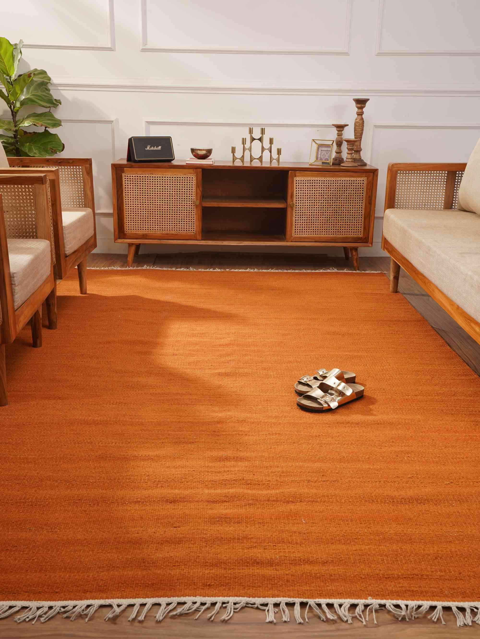 Rugsotic Carpets Handmade Rugs Hand Woven Kilim Rectangle 4'x6' Dark ...