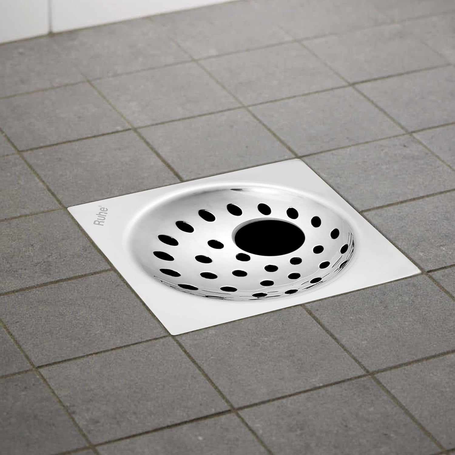 Ruhe One Square Floor Drain Premium Stainless Steel 5 x 5 inches Floor ...