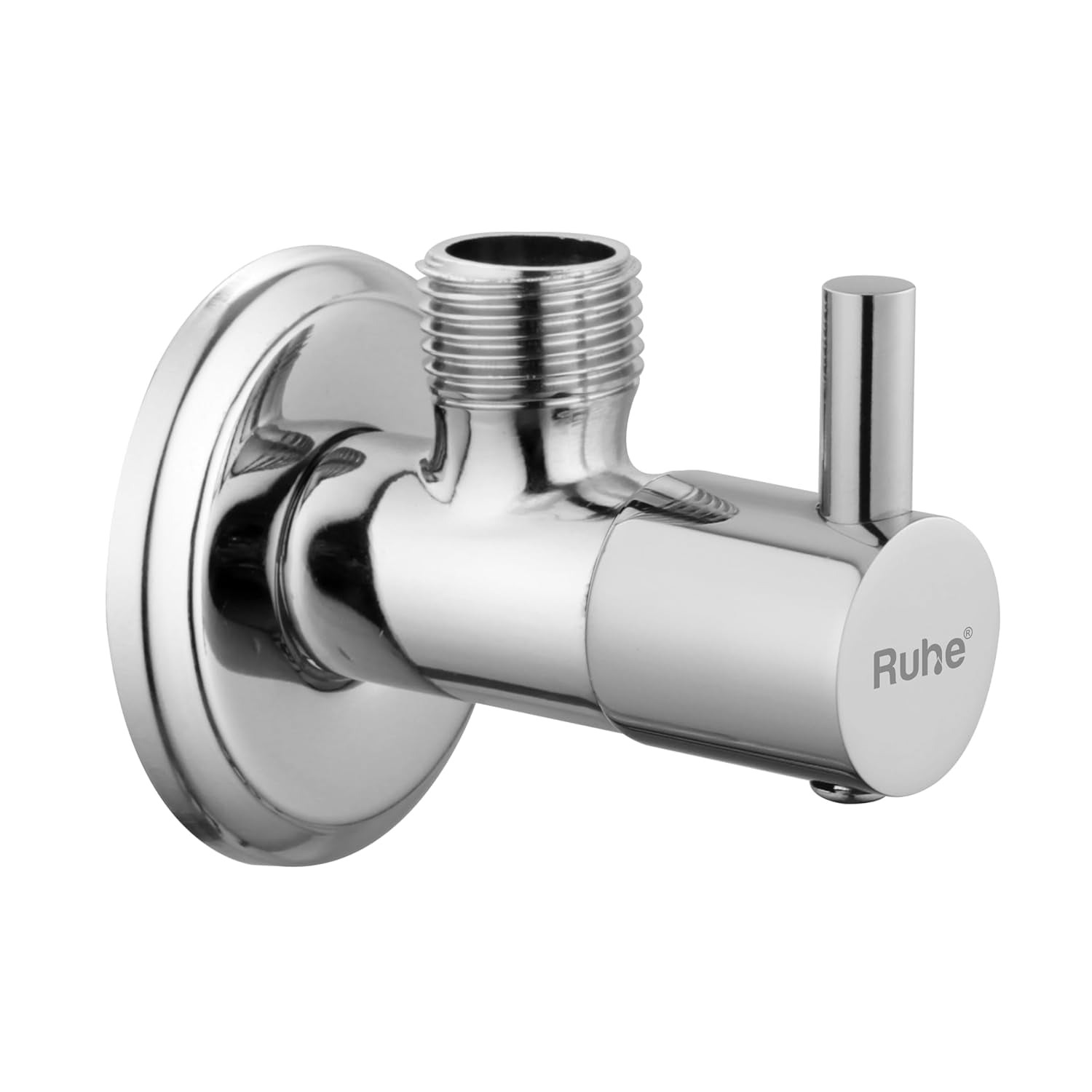 Ruhe Orion Angle Valve Brass FaucetTap with Flange Chrome Finish Angle ...