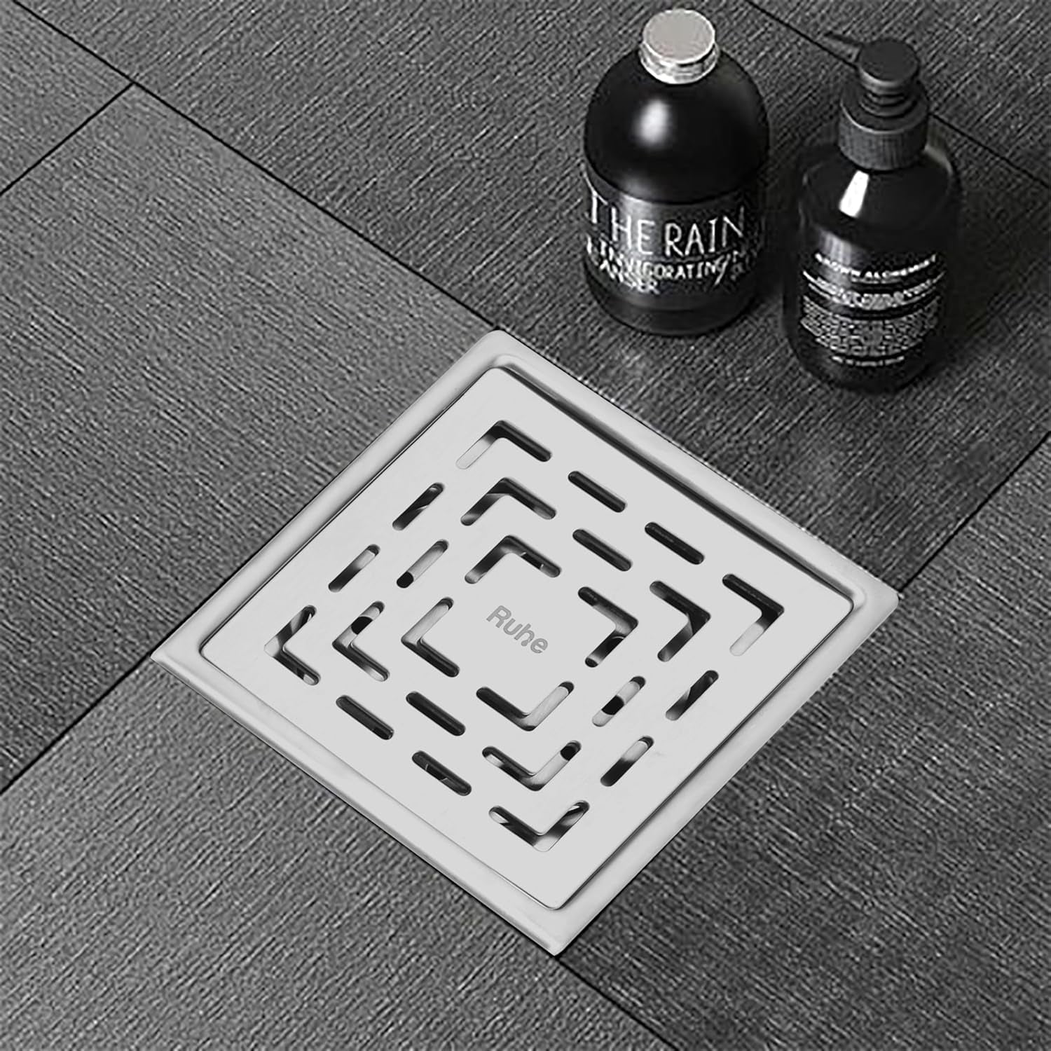 Ruhe Sapphire Exclusive Square Flat Cut Floor DrainJali 304 Stainless ...