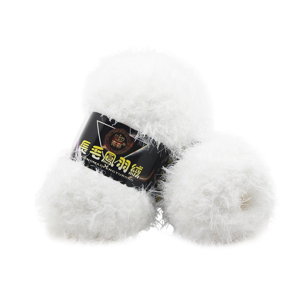 Ruhiku GW 1 Skeins Chunky Fur Yarn Super Soft Faux Fur Yarn Fluffy Yarn ...