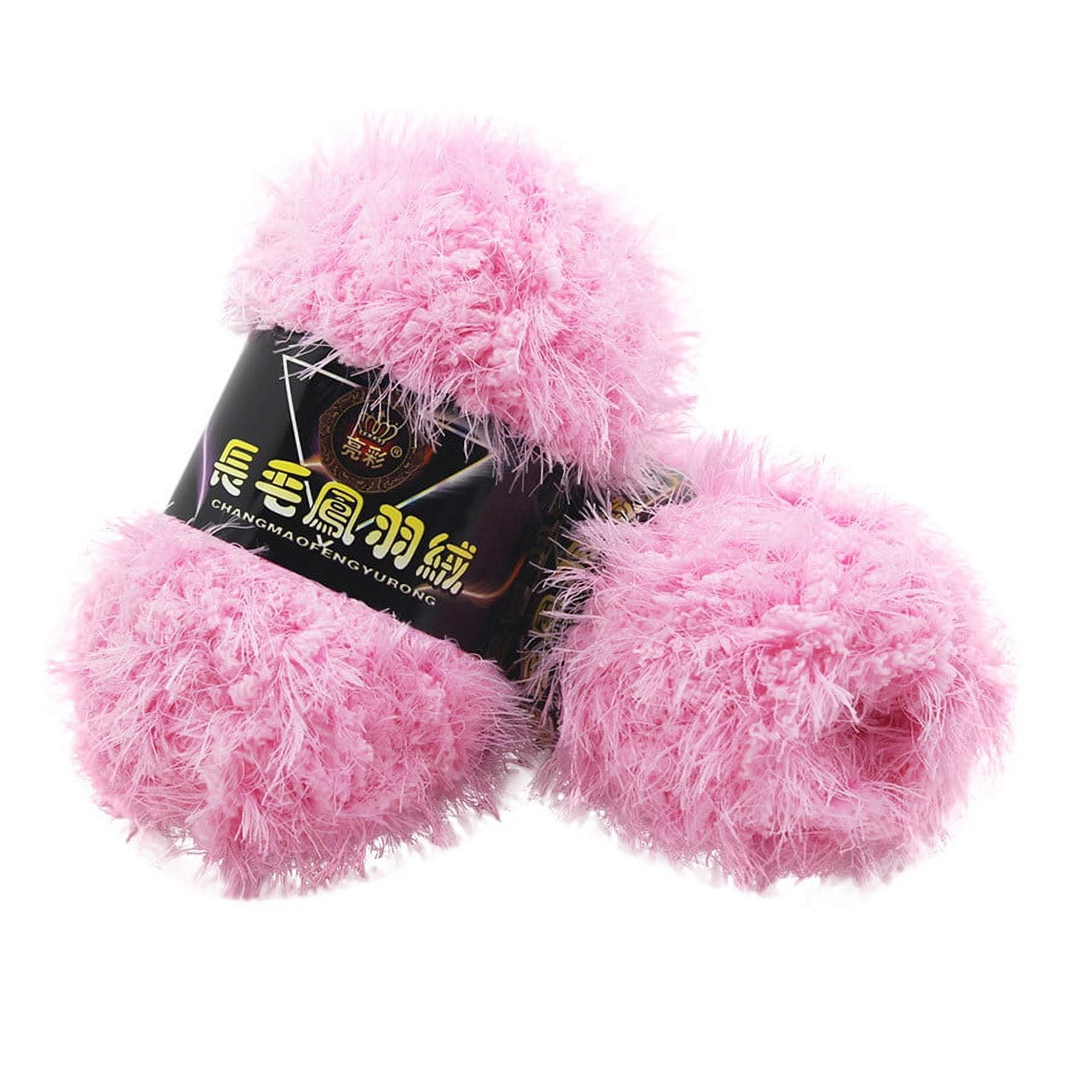 Ruhiku GW 1 Skeins Chunky Fur Yarn Super Soft Faux Fur Yarn Fluffy Yarn ...