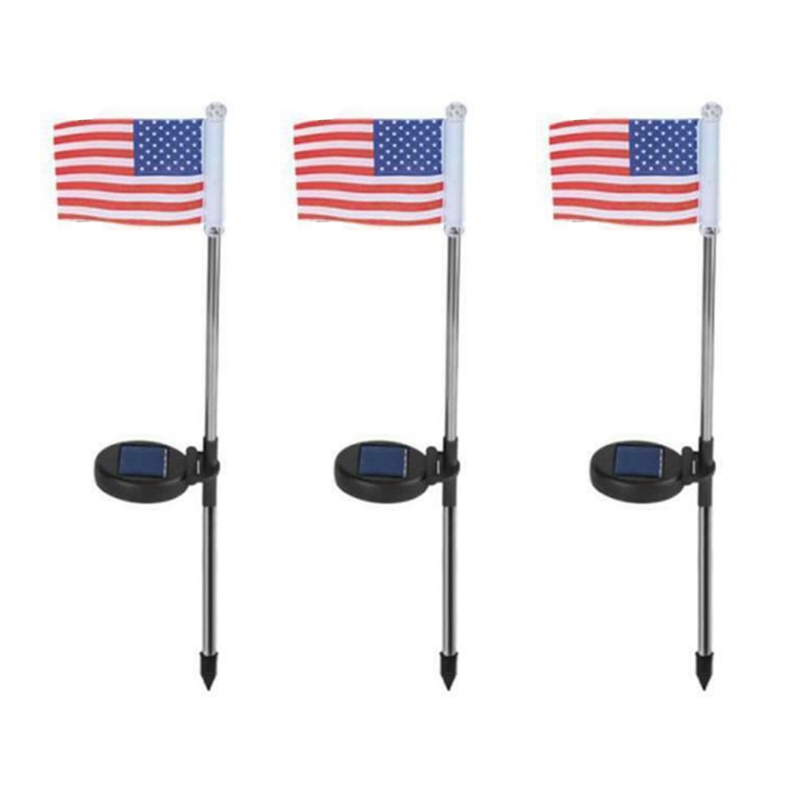 Ruhiku GW 3 Pack Solar Powered Flag Light - 21.06 inch IP44 ...