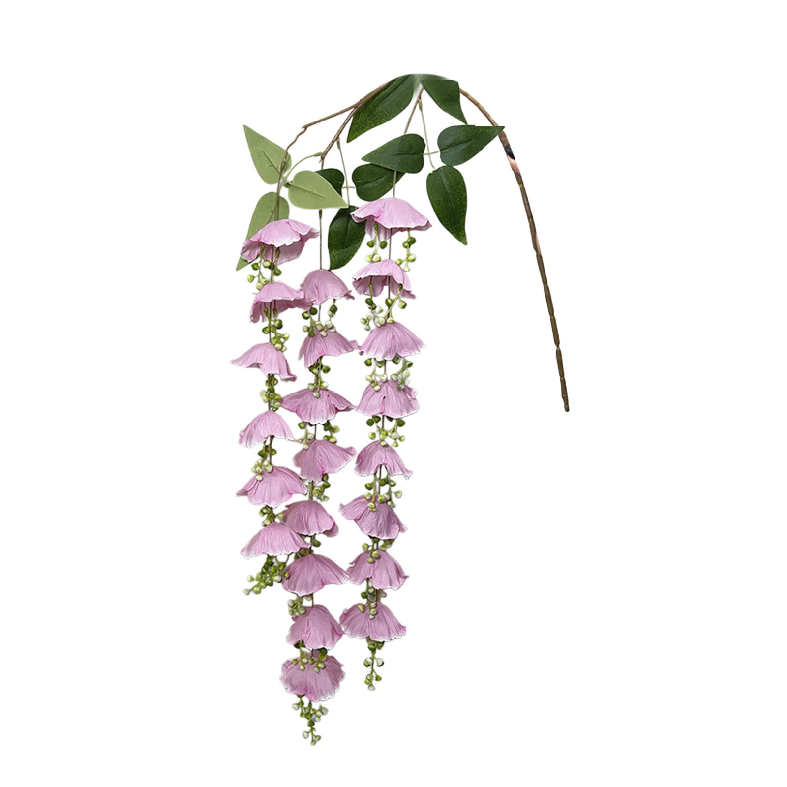 Ruhiku GW 4.43 Feet Artificial Bellflowers Artificial Fake Wisteria ...