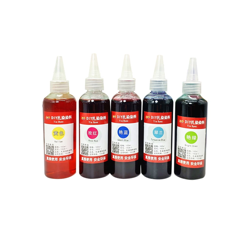 Ruhiku GW 5 Bottles Kit Muti-Color Dyes Permanent Paint for DIY Arts ...