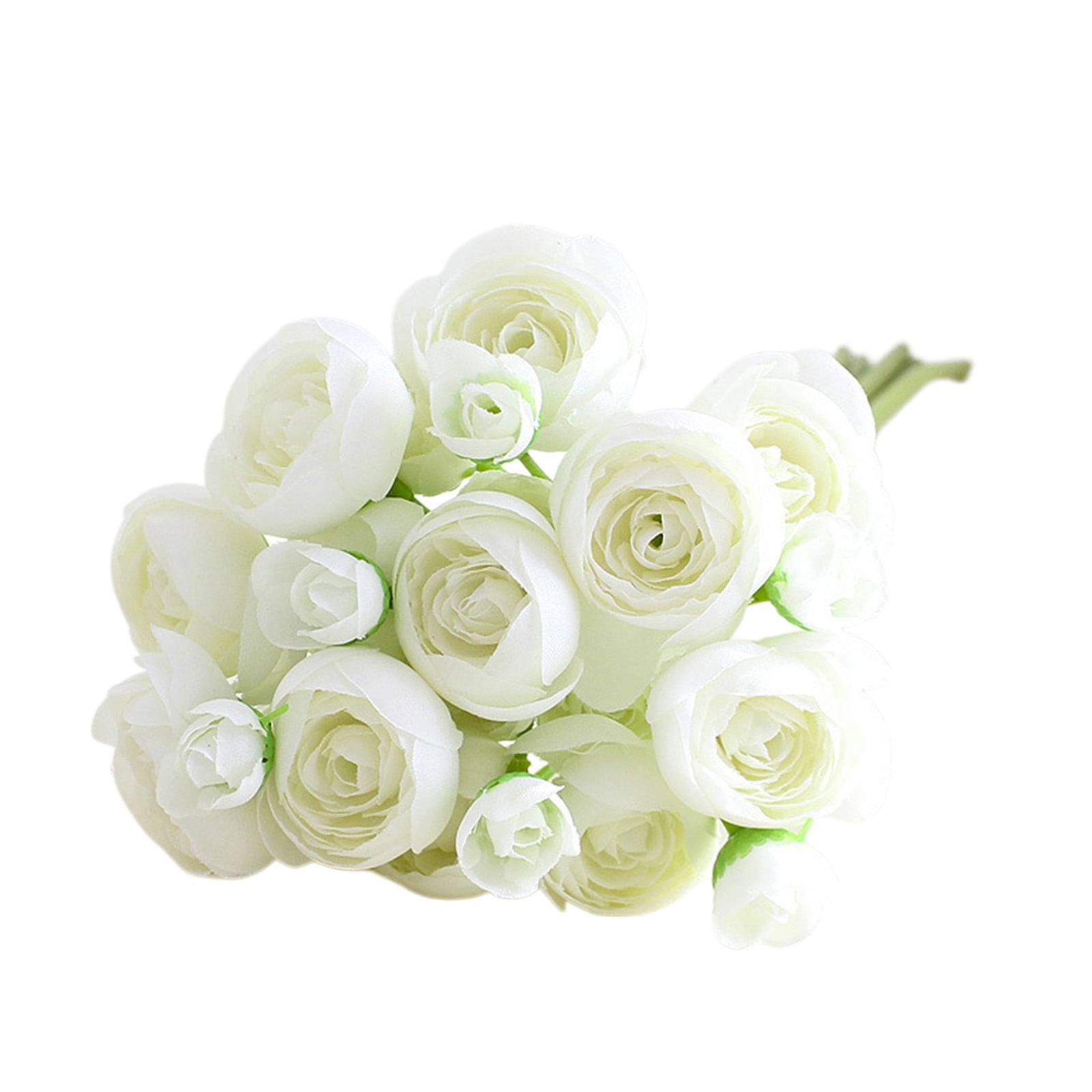 Ruhiku GW 6-Piece Artificial Camellia Flowers - Realistic PE Wedding ...