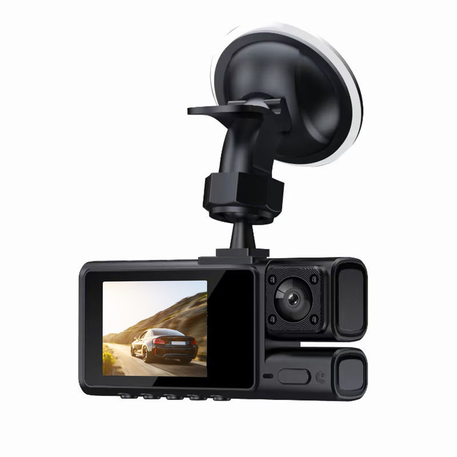 Ruhiku GW Dash Cam Front Inside Rear 1080P Dash Camera for Cars with ...