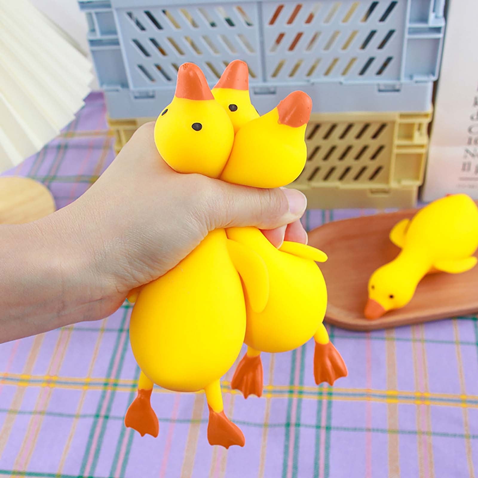 Ruhiku GW Duck Squishy Stress Relief Toy Non-Toxic Portable Slow-Rising ...