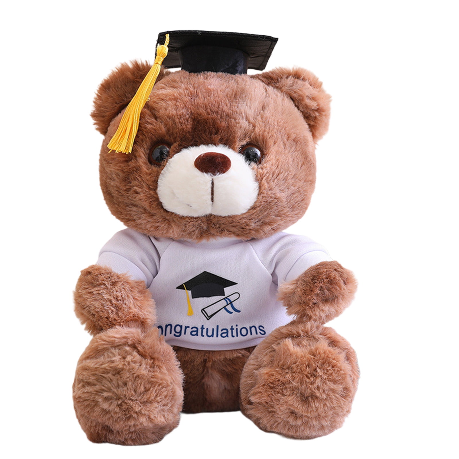 Ruhiku GW Graduation Bear Stuffed Animal - 9" Plush Gift with Cap ...