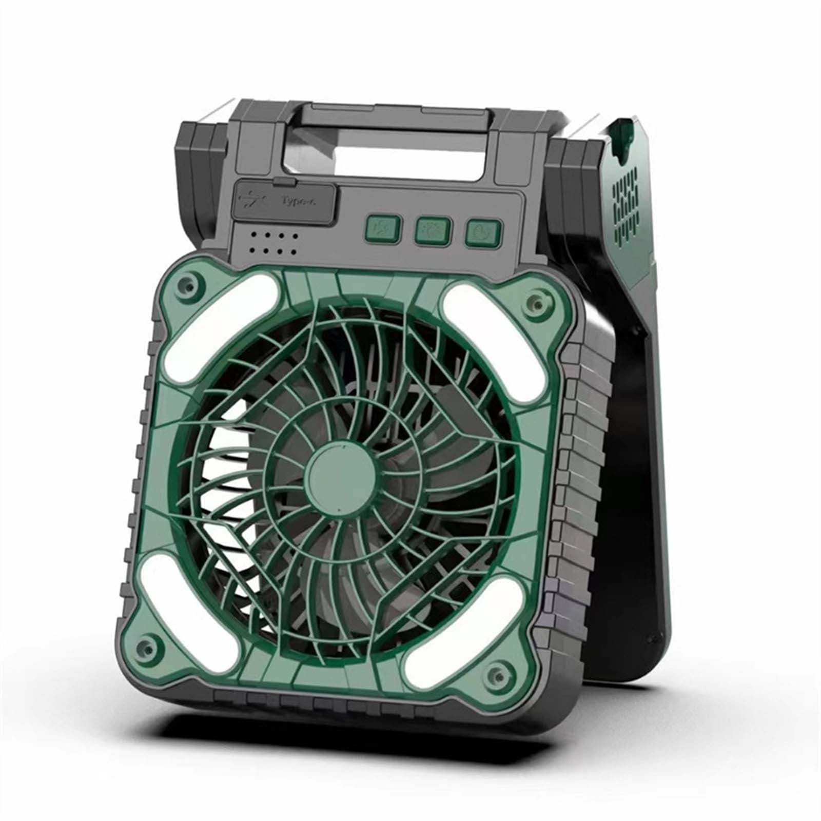 Ruhiku GW Solar Powered Fan Camping, Portable Camping Fan with Solar ...