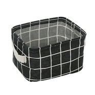 RBCKVXZ Mini Foldable Plastic Storage Basket for Organizing Crates with ...