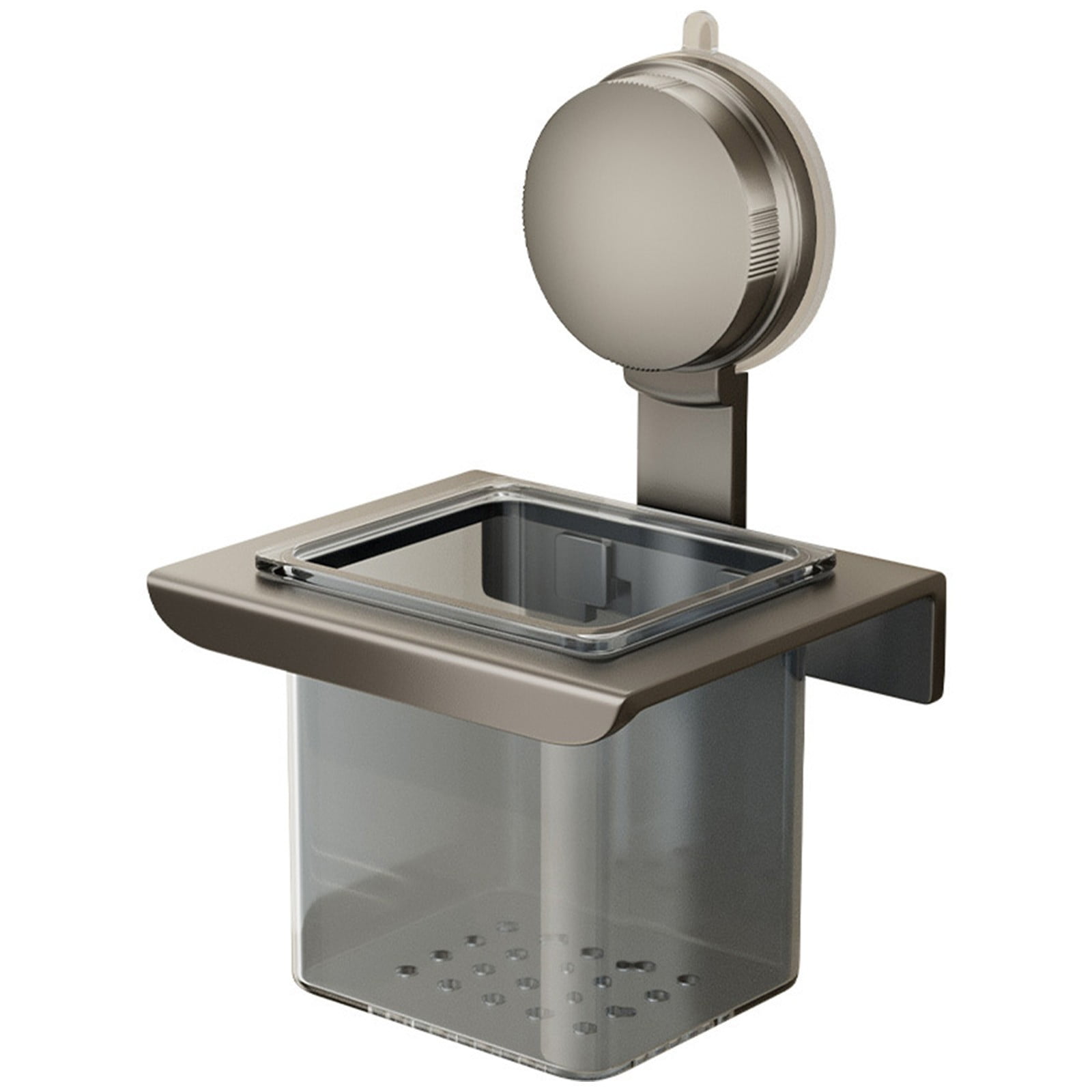 Ruhiku GW Suction Cup Spice Organizer Wall-Mounted Garlic Storage Box ...