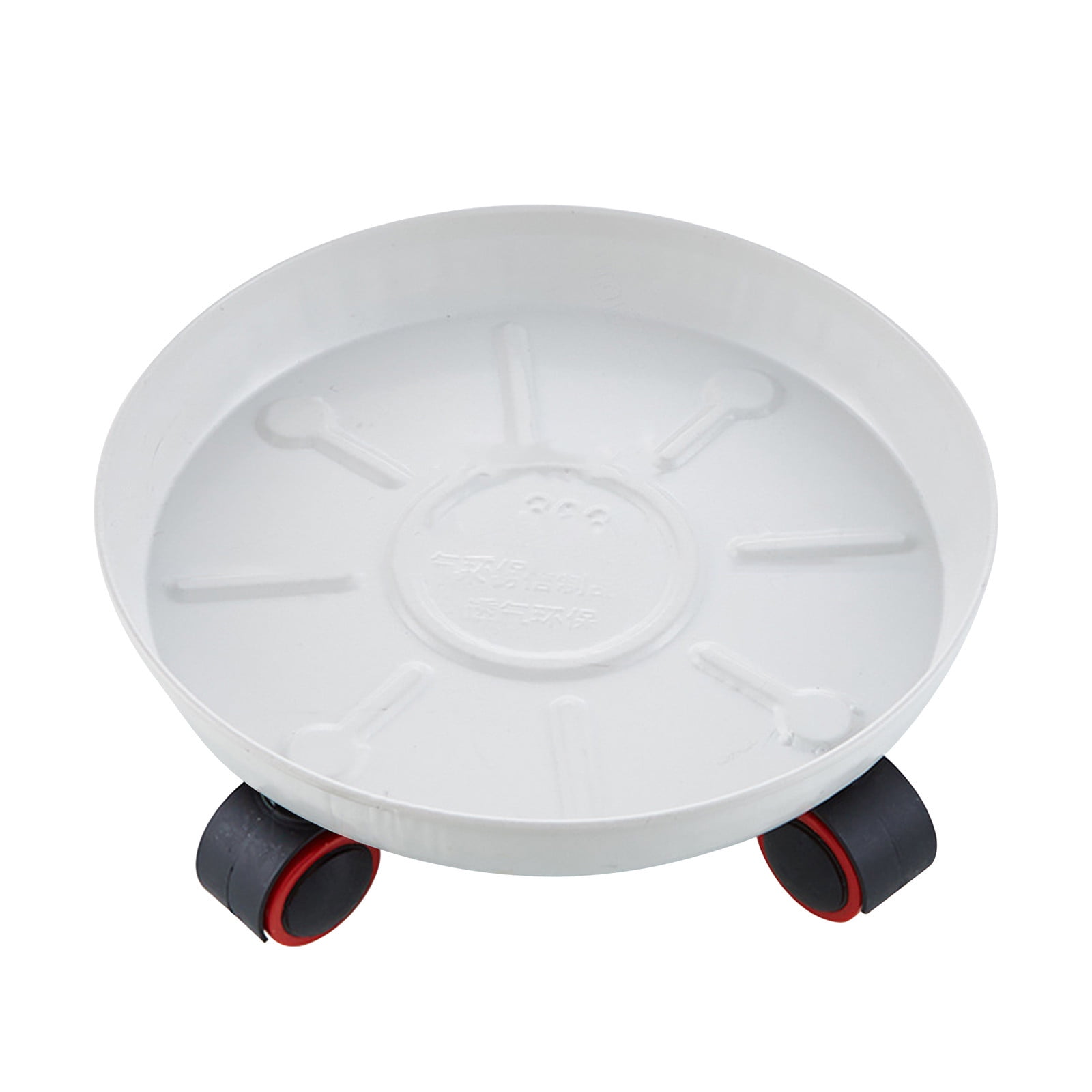 Ruhiku Gw Plant Caddy, 12.6 in Round Potted Plant Stand on Wheels ...