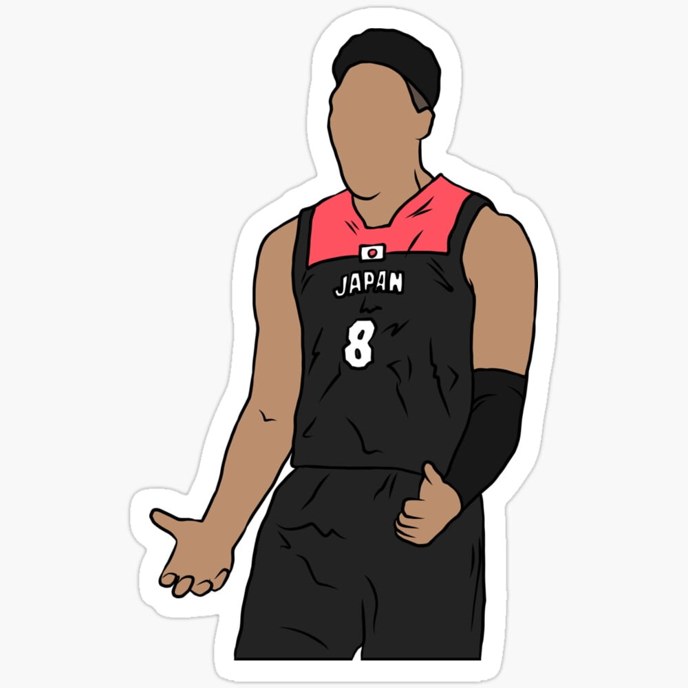 Rui Hachimura Japan Sticker Phone Decal Water Bottle Stickers Car ...