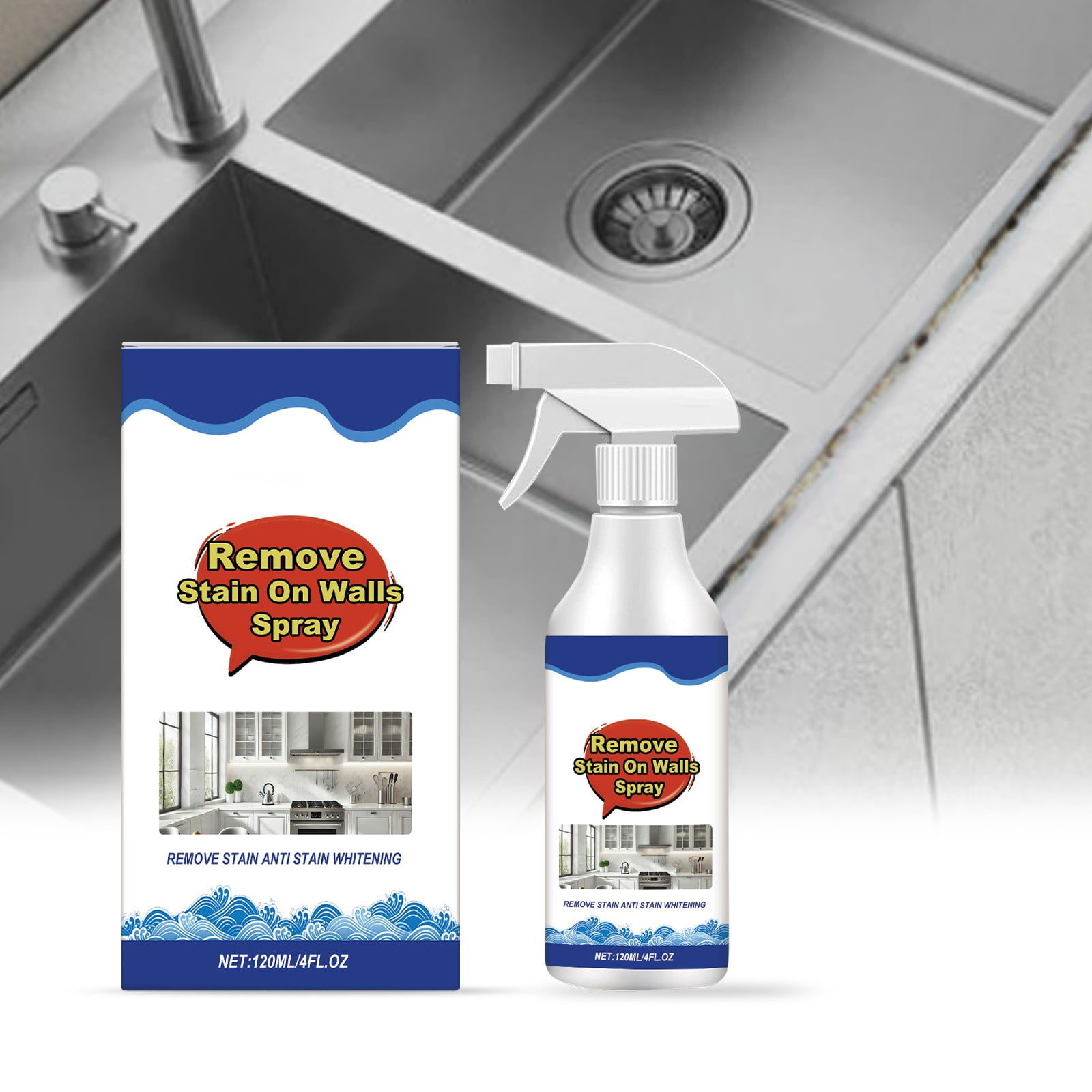 RuiHuiHua Quick Acting Foaming Stain Remover Spray Cleaner Foam All ...