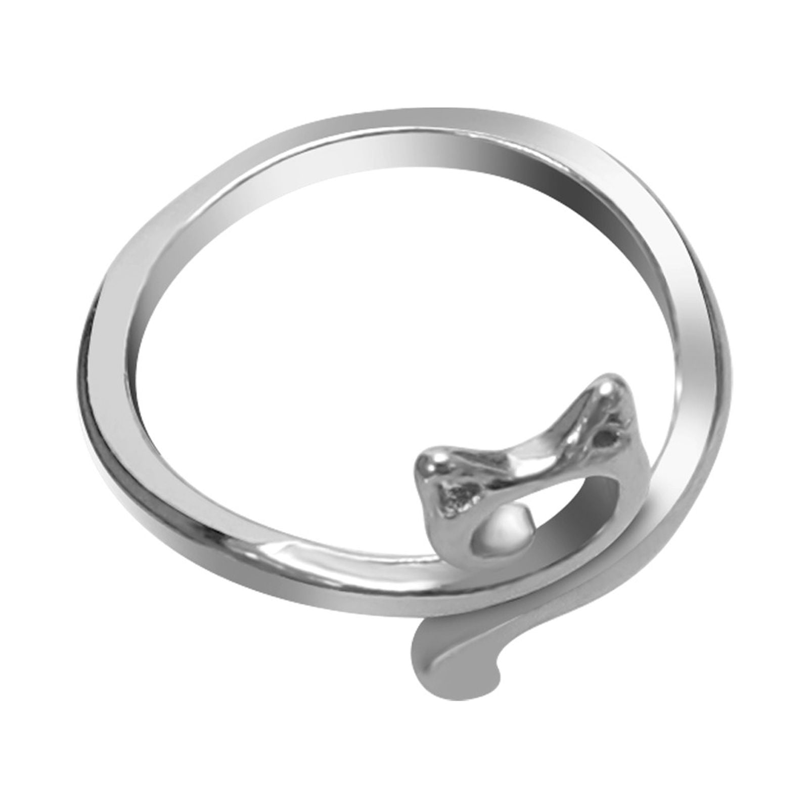 RuiHuiHua Yarn Ring Cat Kitty Ears Adjustable Size Crochet Ring ...