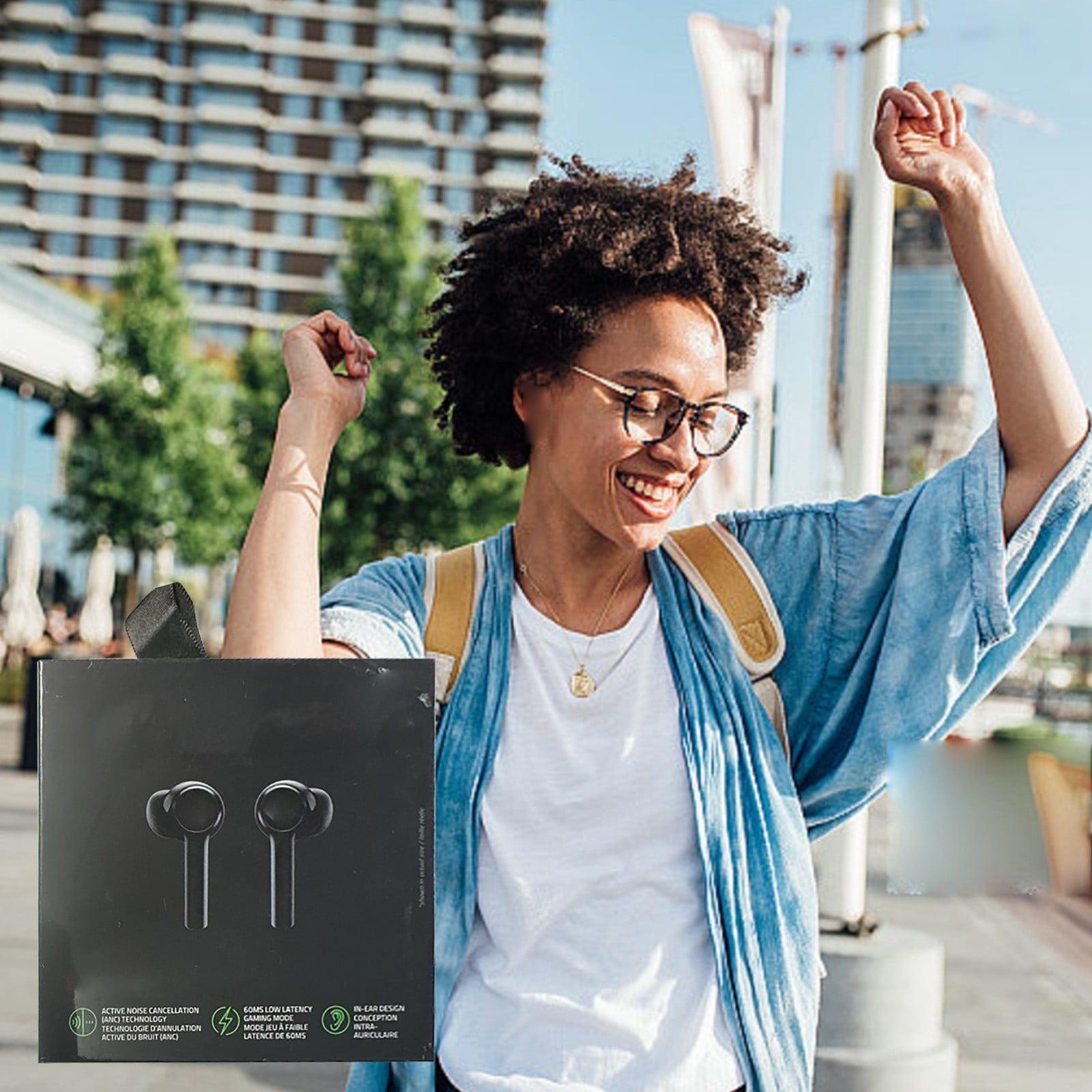 RuiHuiHua2nd Gen Bluetooth Gaming Earbuds: Chroma RGB Lighting -60ms ...