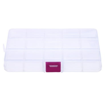 Darice Clear Plastic Bead Container with 30 Small Storage Canisters ...