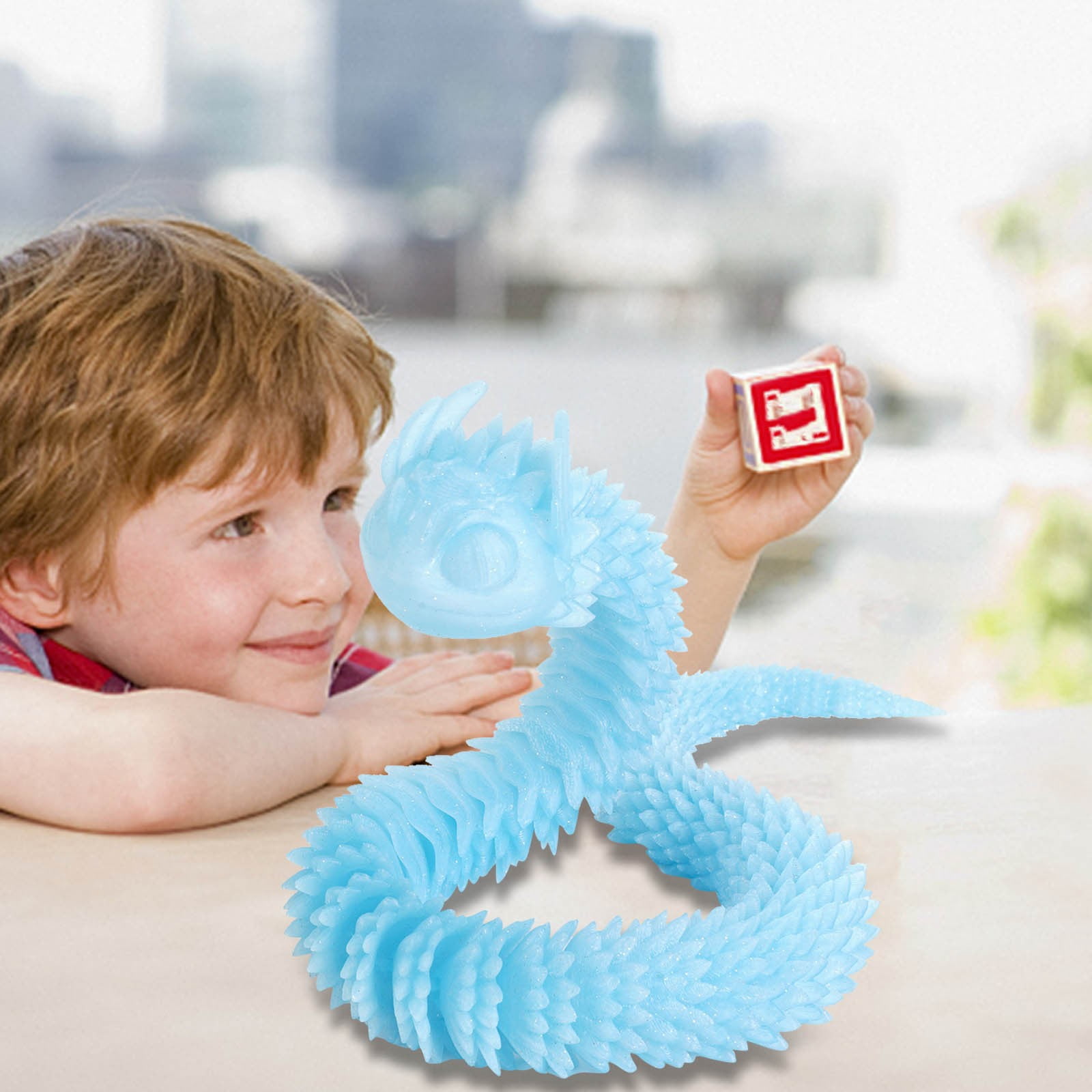 RuiJiao 3D Printed Animals Set - Snake Toys, Year Of The Snake Printing ...