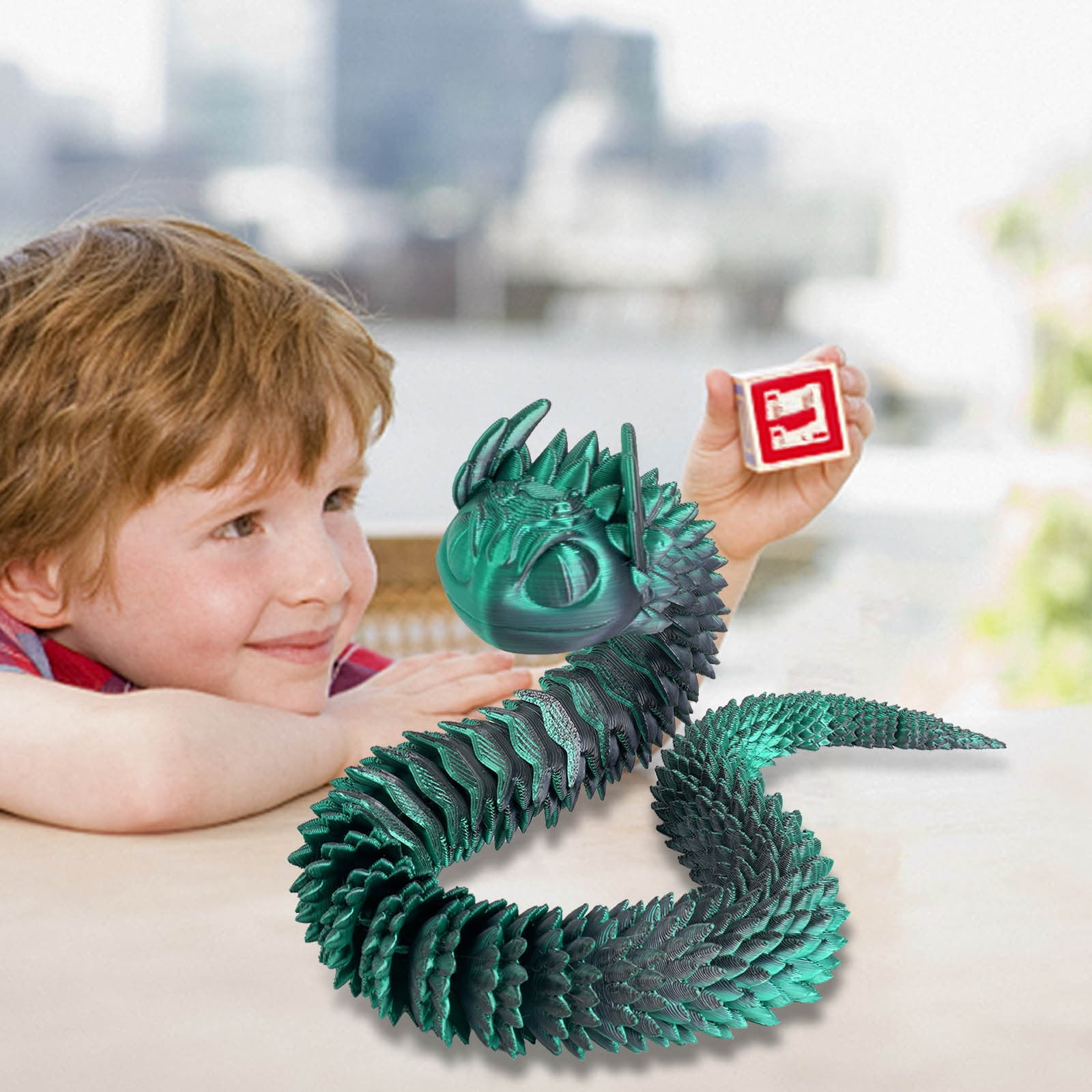 RuiJiao 3D Printed Animals Set - Snake Toys, Year Of The Snake Printing ...