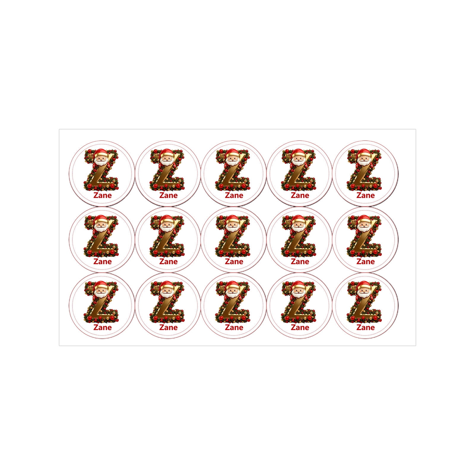 RuiJiao 90Pcs Personalized Christmas Stickers with Custom Names ...