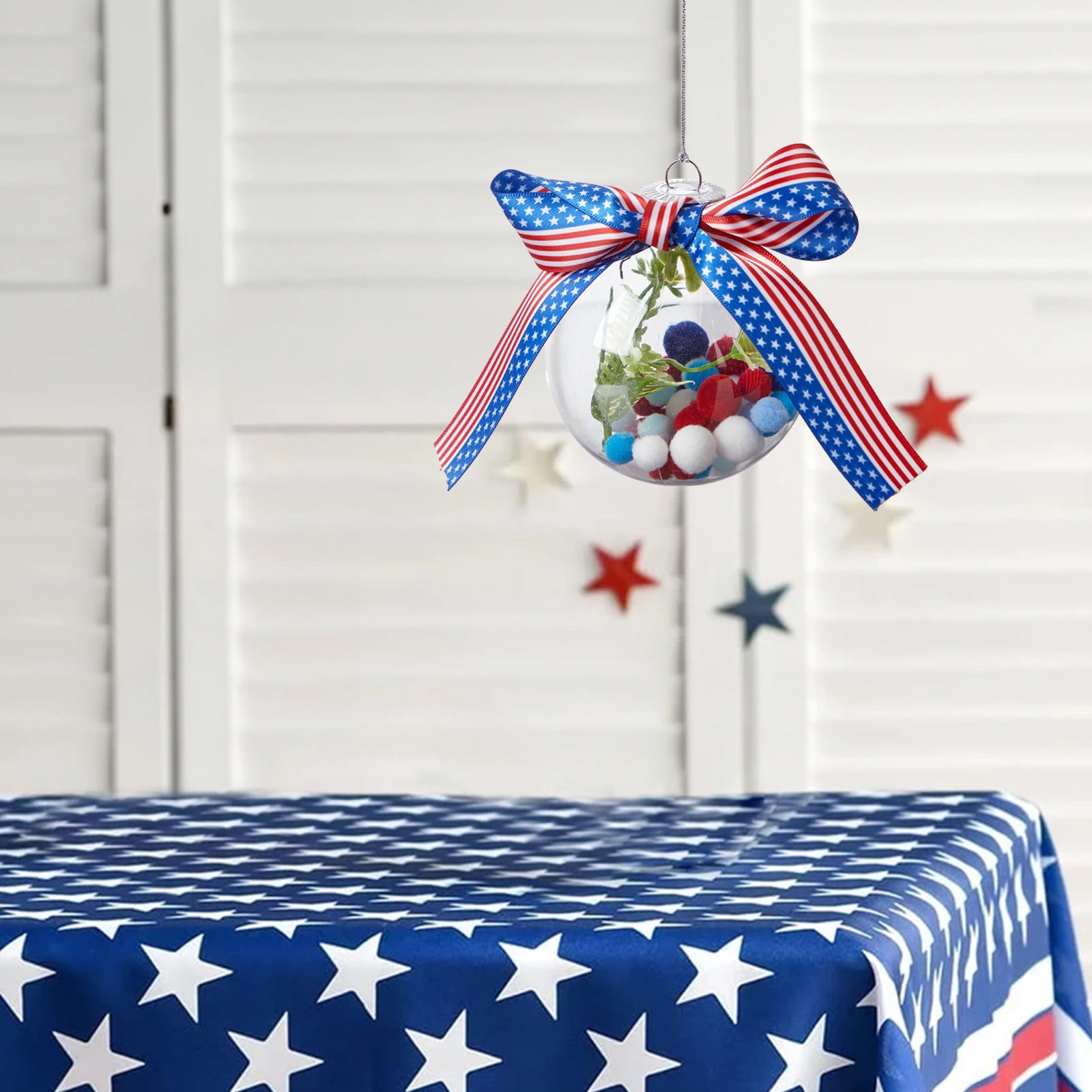 RuiJiao 4th of July Tree Ornaments Hanging Balls, Memorial Day ...