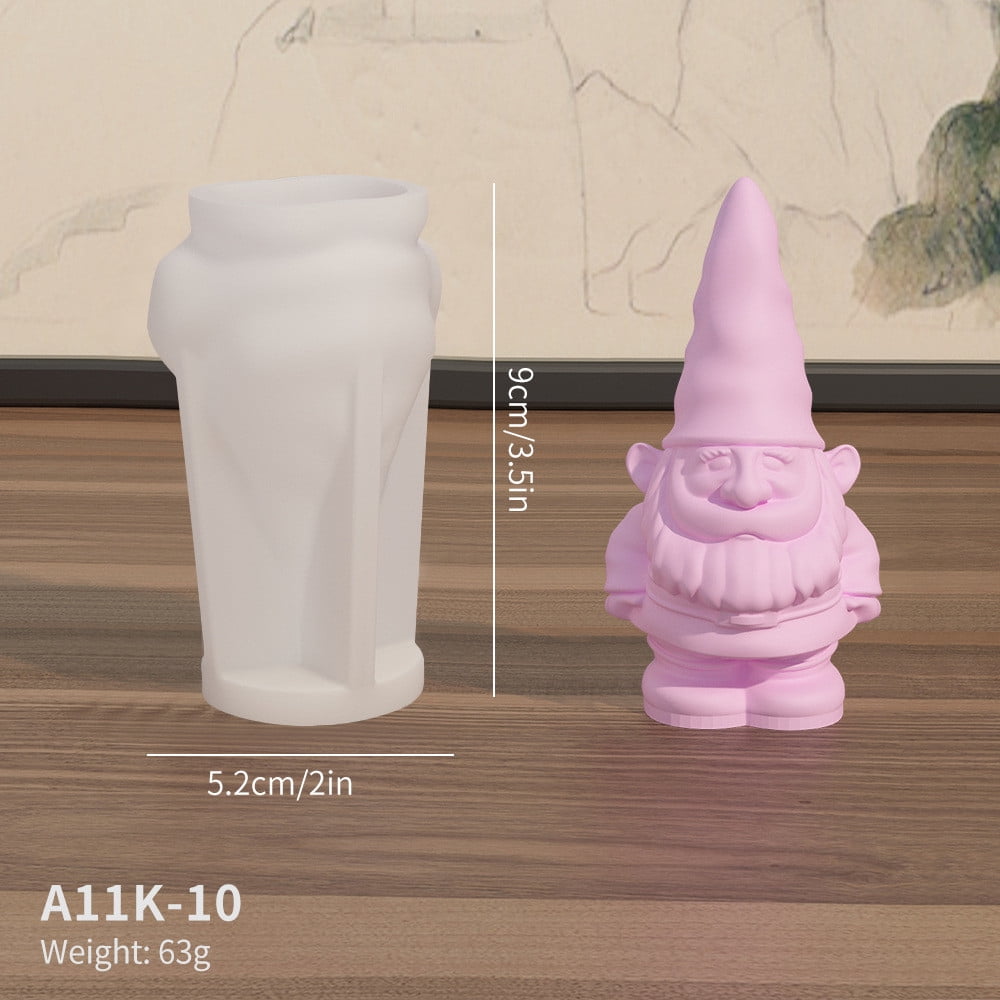 RuiJiao DIY Faceless Dwarf Aromatherapy Candle Mold - Silicone Mold for ...