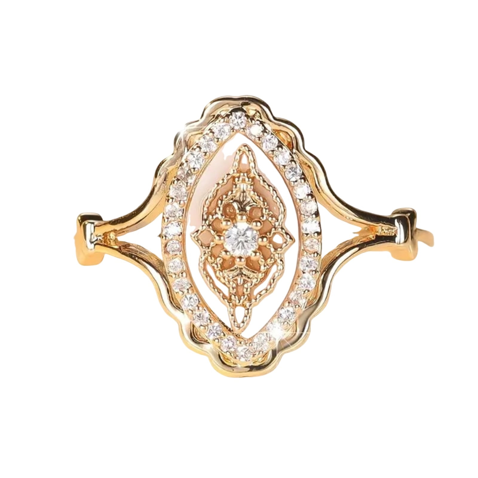 RuiJiao Exquisite Vintage-Inspired Lace Rings for Women - Personalized ...