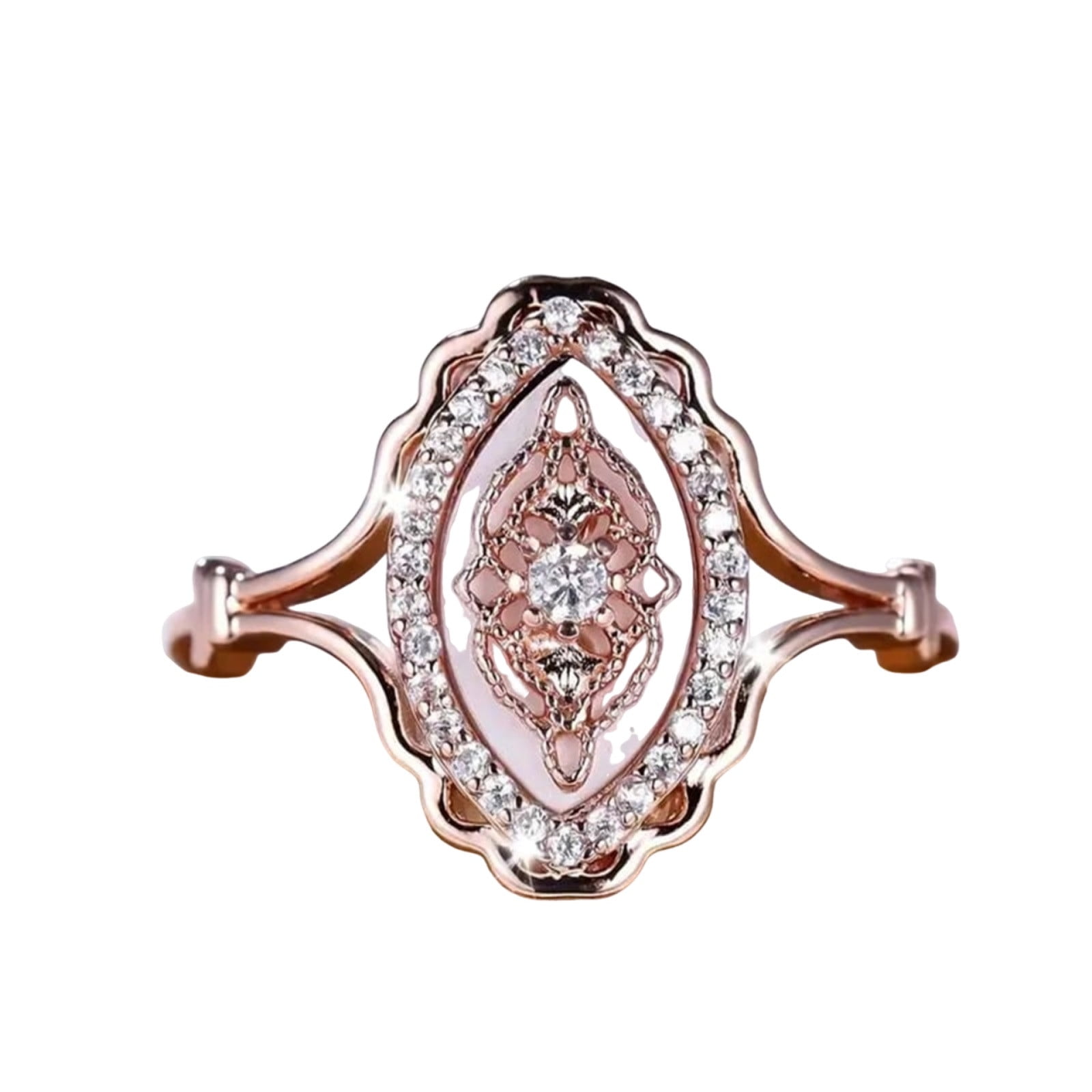 RuiJiao Exquisite Vintage-Inspired Lace Rings for Women - Personalized ...