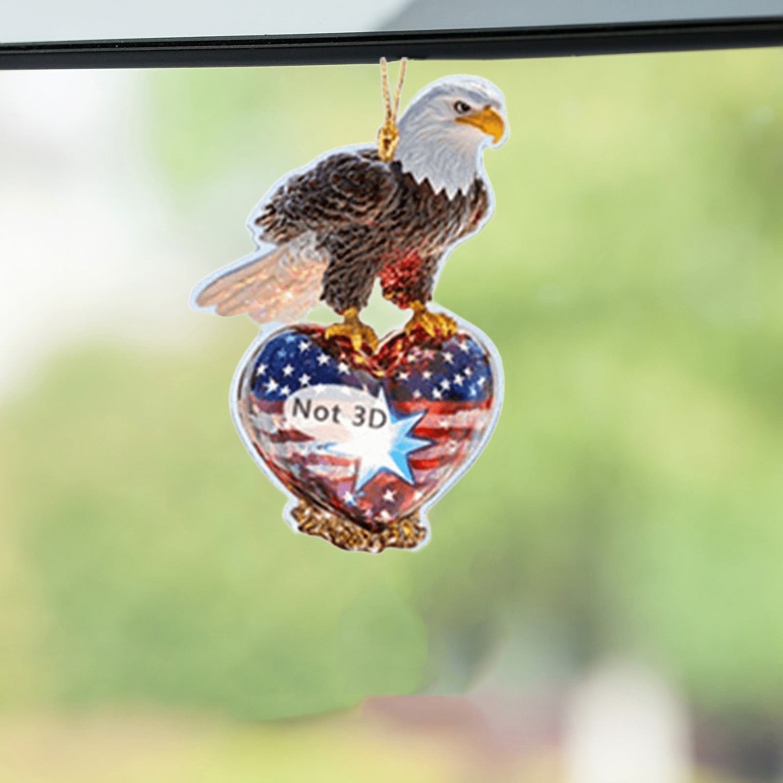RuiJiao Clearance Patriotic 2D Acrylic Flag Pendants - Perfect for ...