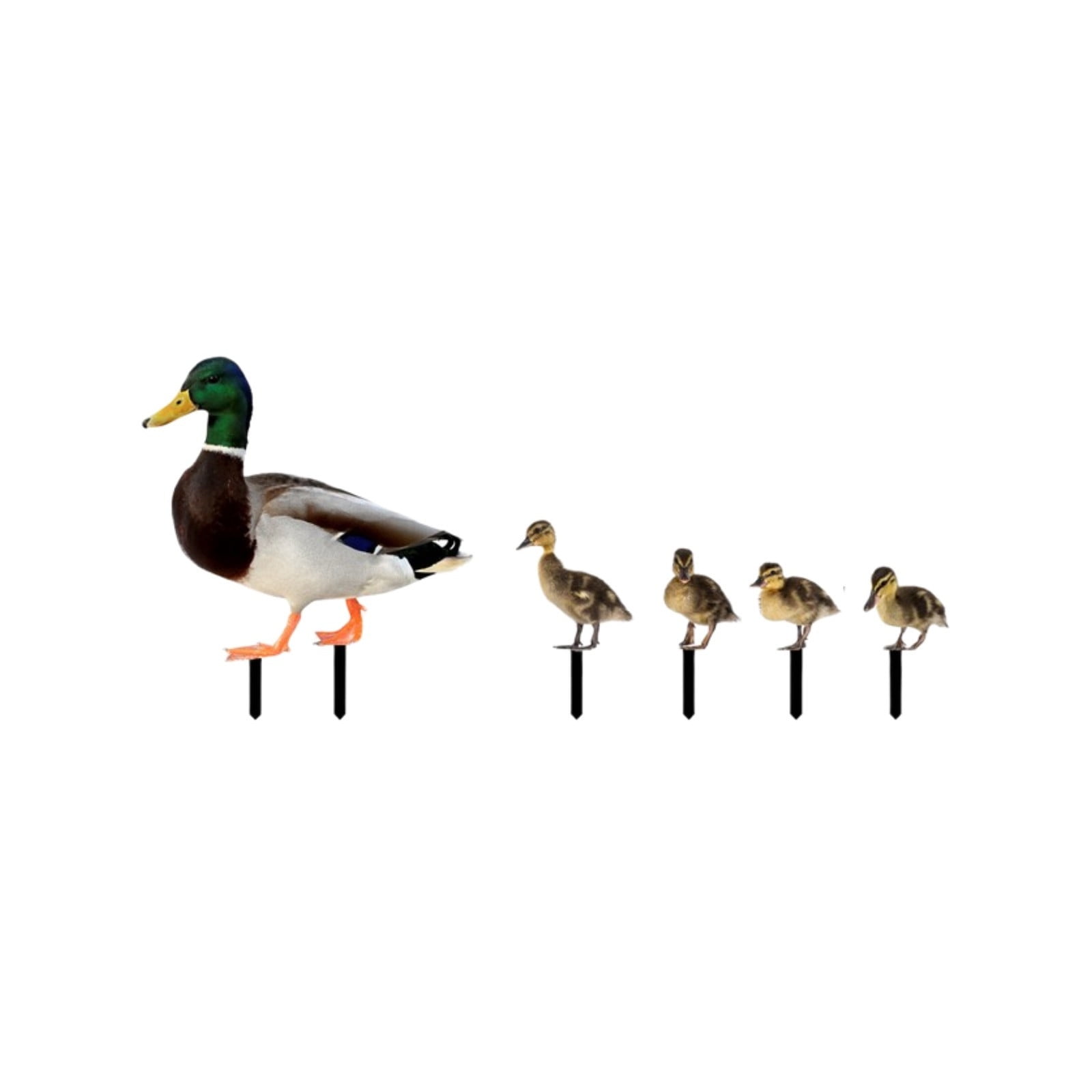 RuiJiao Clearance Realistic Duck Family Garden Statues, Weatherproof ...