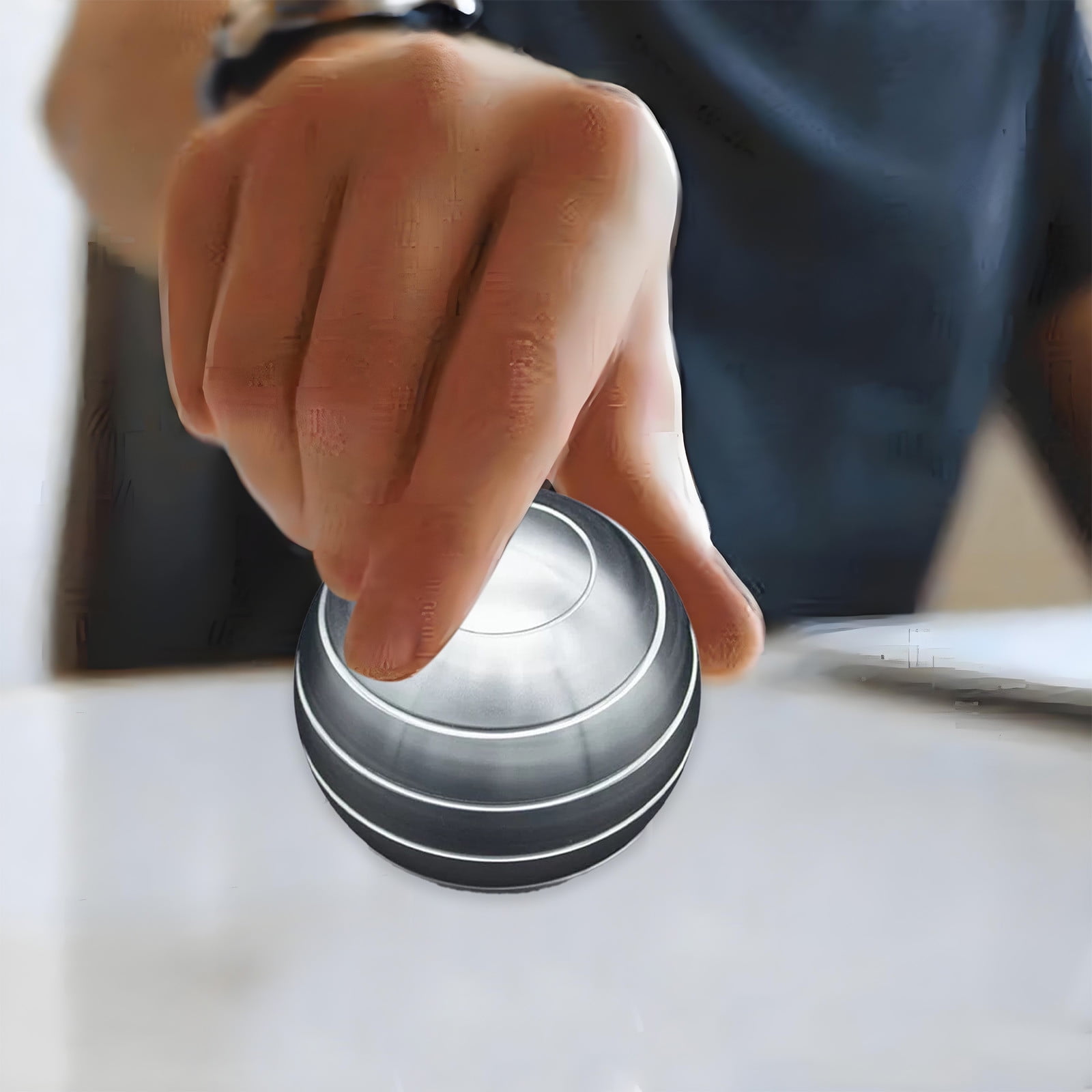 RuiJiao Spinner Desktop Toys - Optical Illusion Fidget Toys, Kinetic Spinning Ball for Anxiety ...