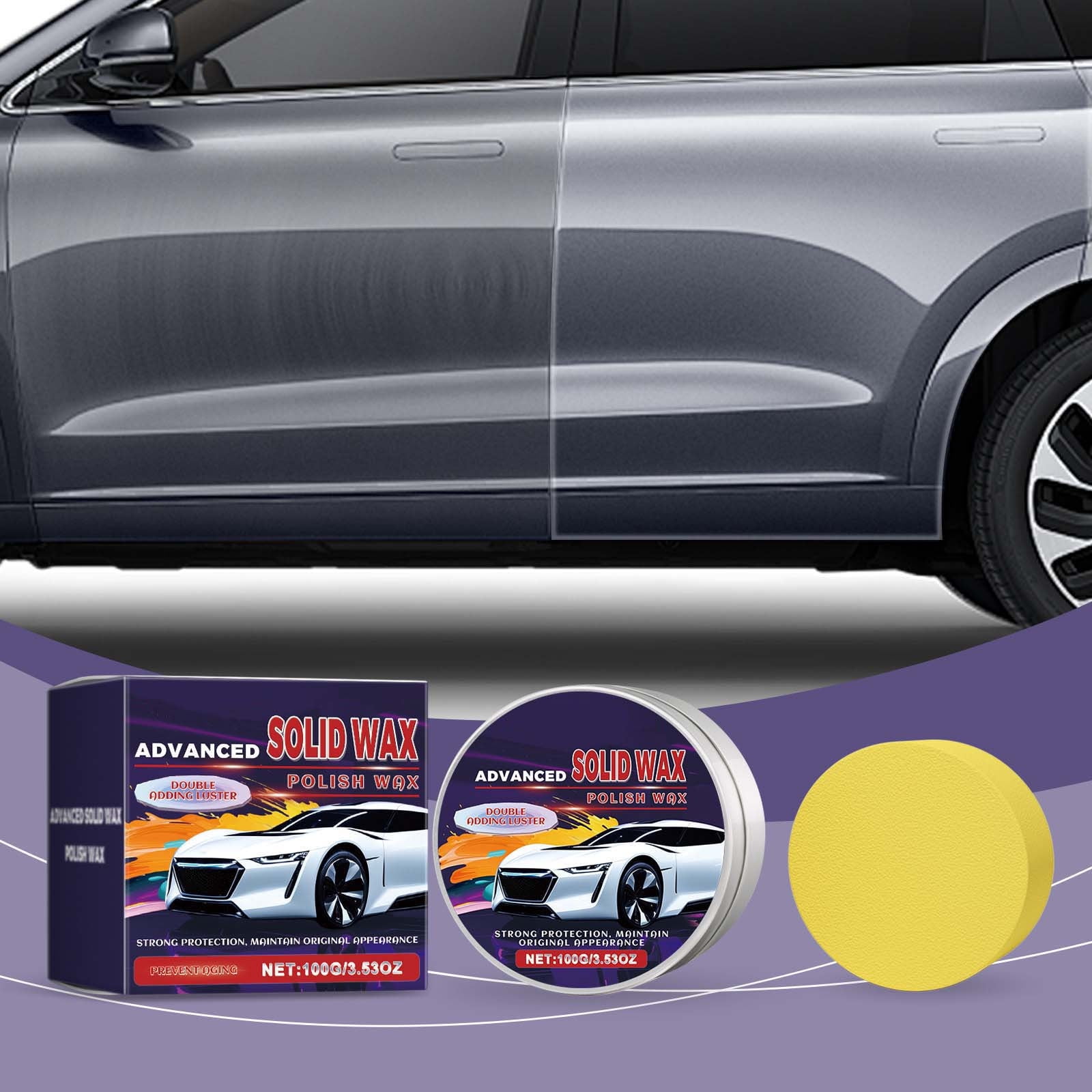 RuiJiao Clearance Universal Car Coating and Polishing Wax - 100g Solid ...