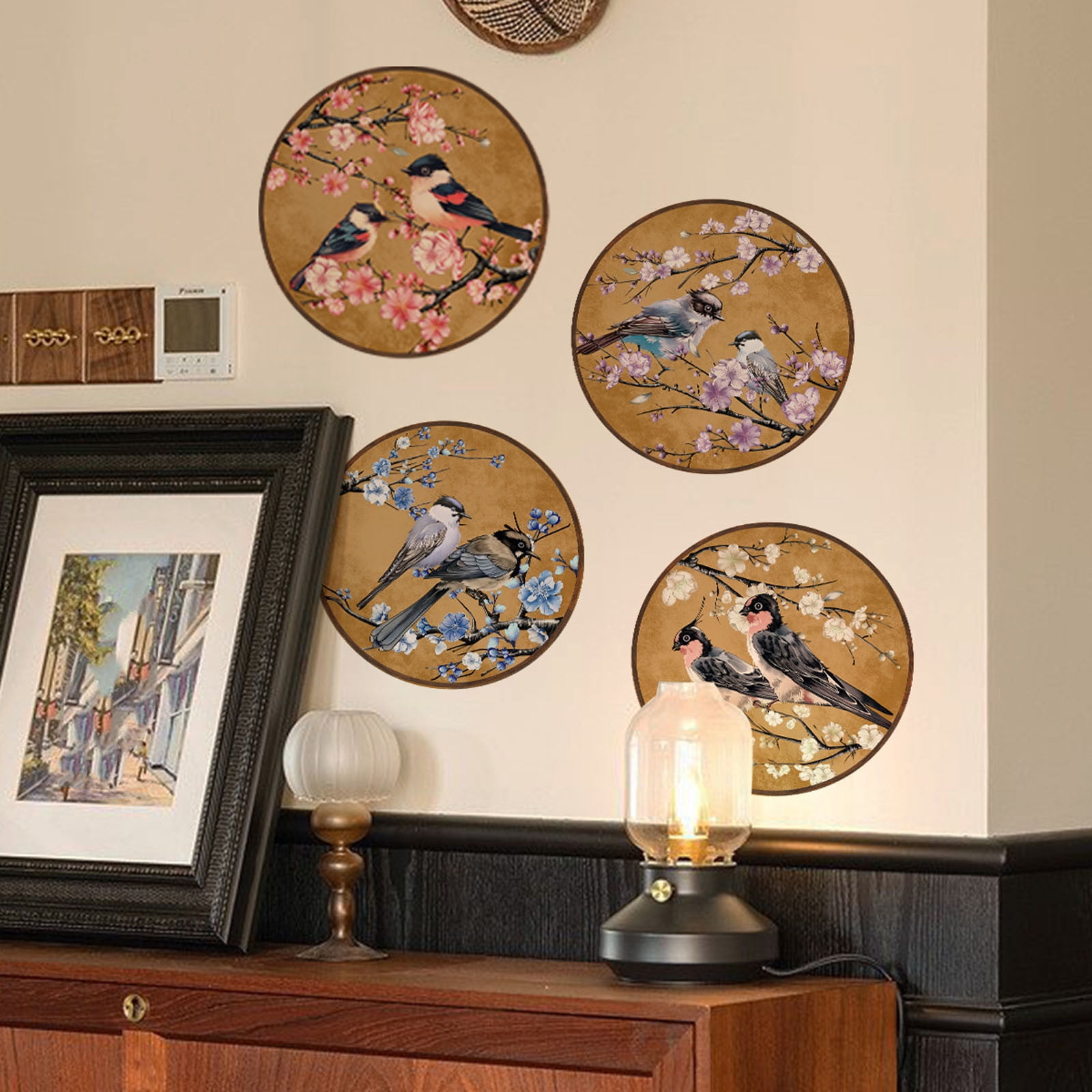 RuiJiao Colorful Invisible Wall Stickers - No-Glue Decorative Wall Art ...