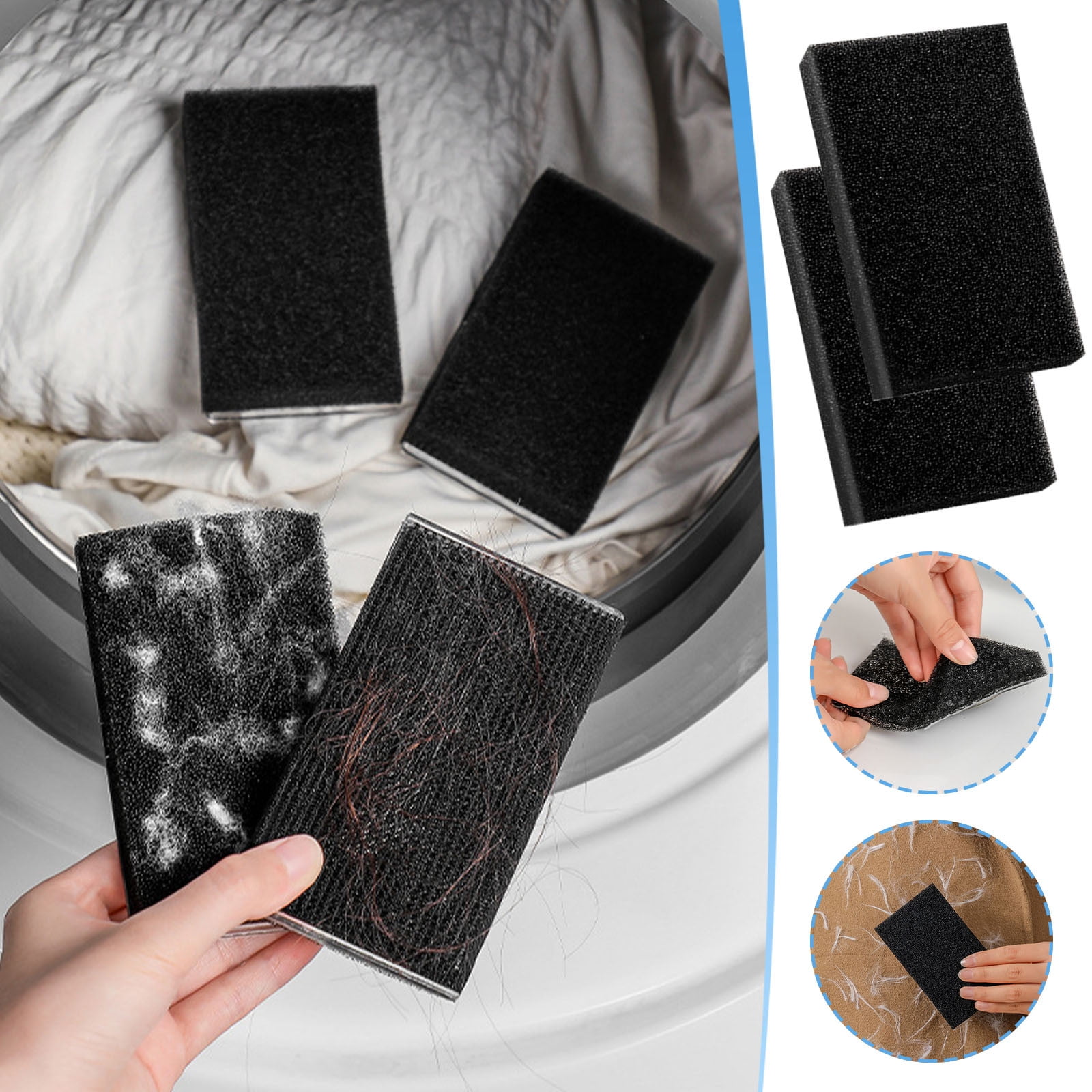 RuiJiao Double-Sided Hair Sticking Tool for Laundry - Effortlessly ...