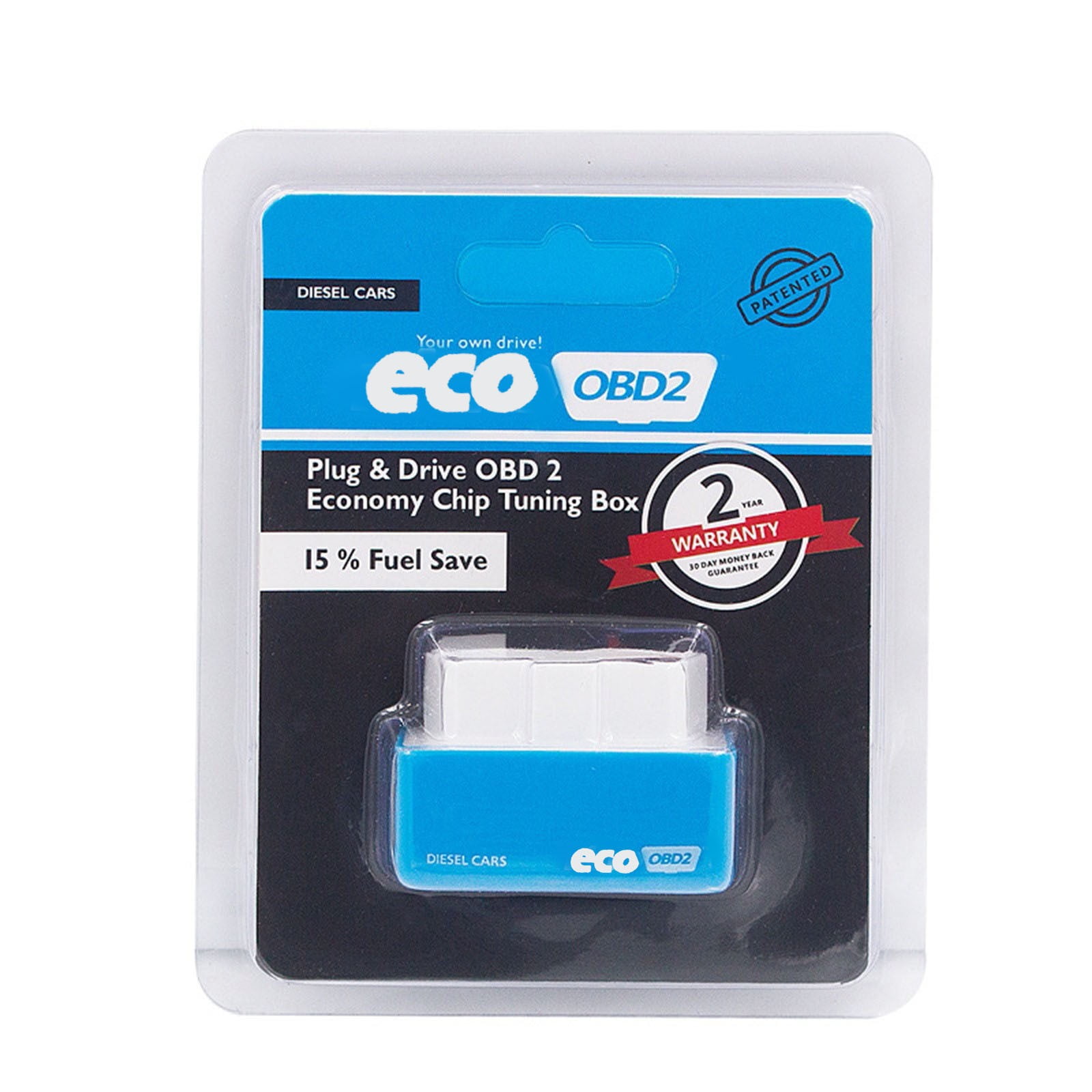 RuiJiao Eco OBD2 Plug and Play Gas Saving Chip, 15% Fuel Economy Tuner ...