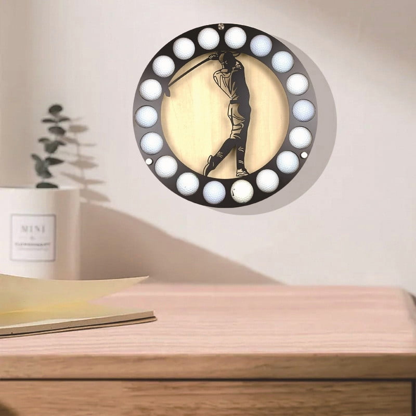 RuiJiao Elegant Circular Golf Display Stand, Durable Iron Home Decor ...