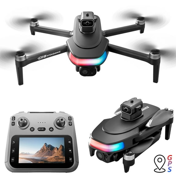 RuiJiao GPS Drone with 2K Camera, 4.5 Inch Screen Remote Control ...