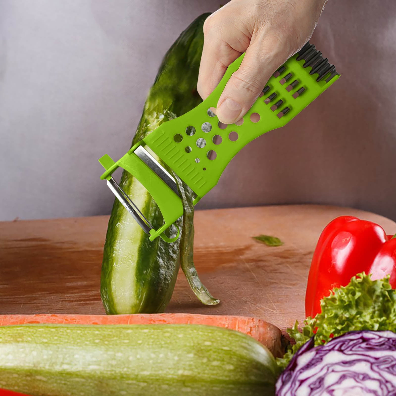 RuiJiao Handheld Plastic Multifunction Kitchen Peeler, Grater, Slicer ...