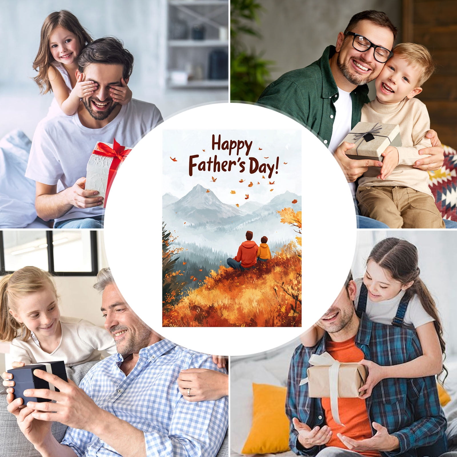 RuiJiao Heartfelt Father's Day Cards - 10 Handwritten Blessing Messages ...